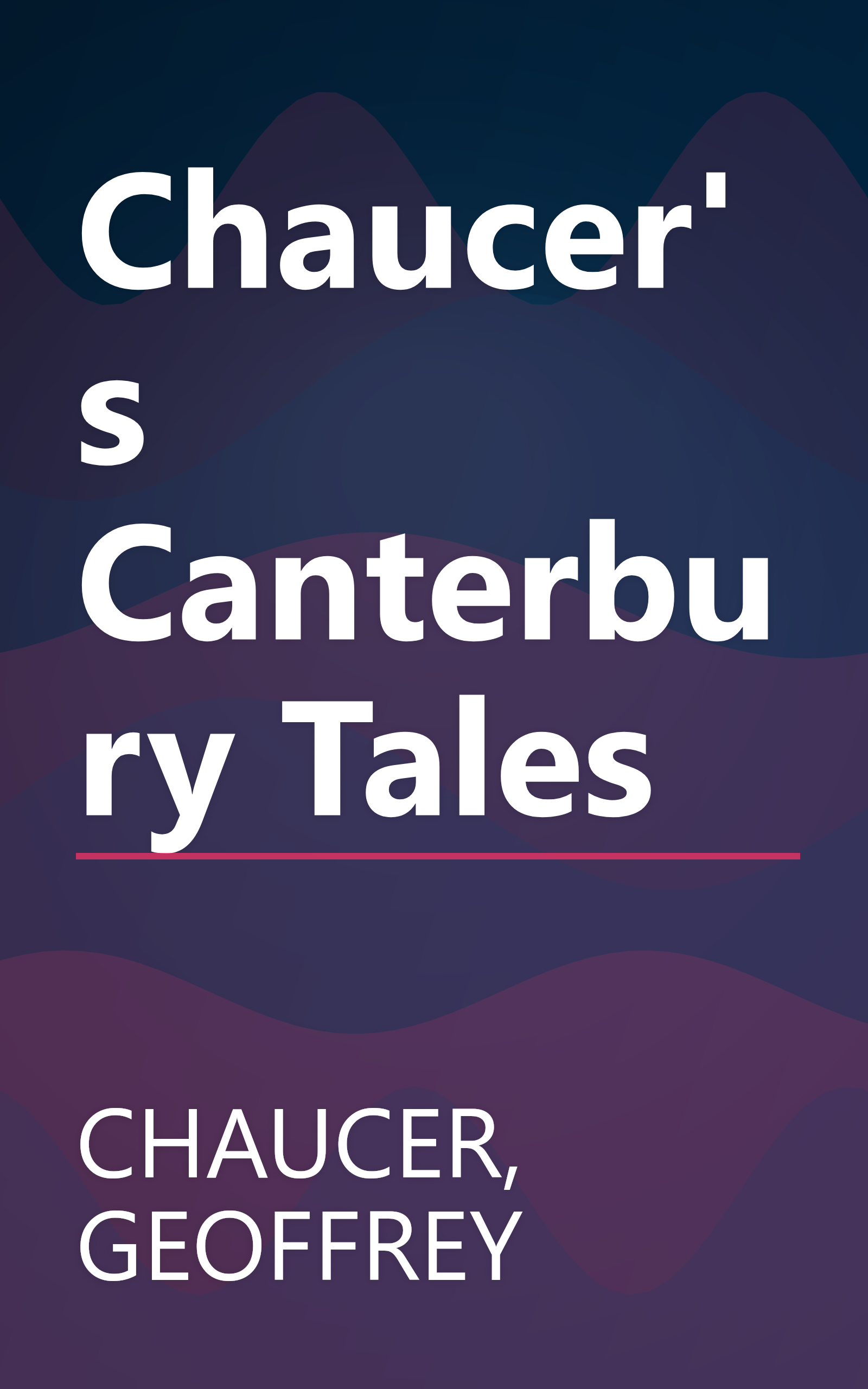 Chaucer's Canterbury Tales book cover