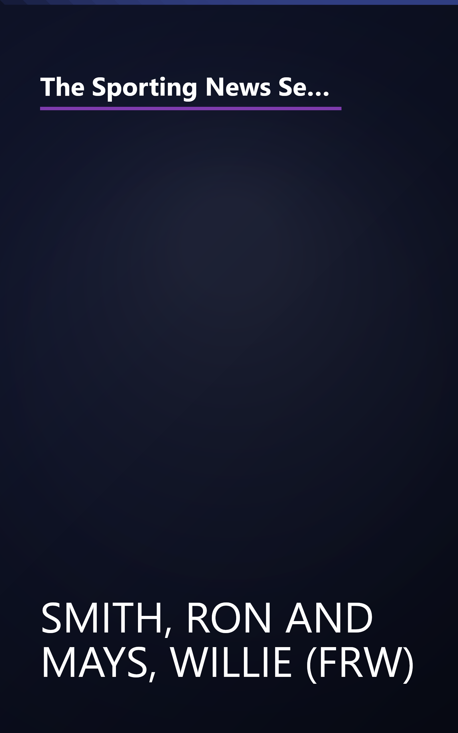 The Sporting News Selects Baseball's Greatest Players: A Celebration of the 20th Century's Best (Sporting News Series) book cover