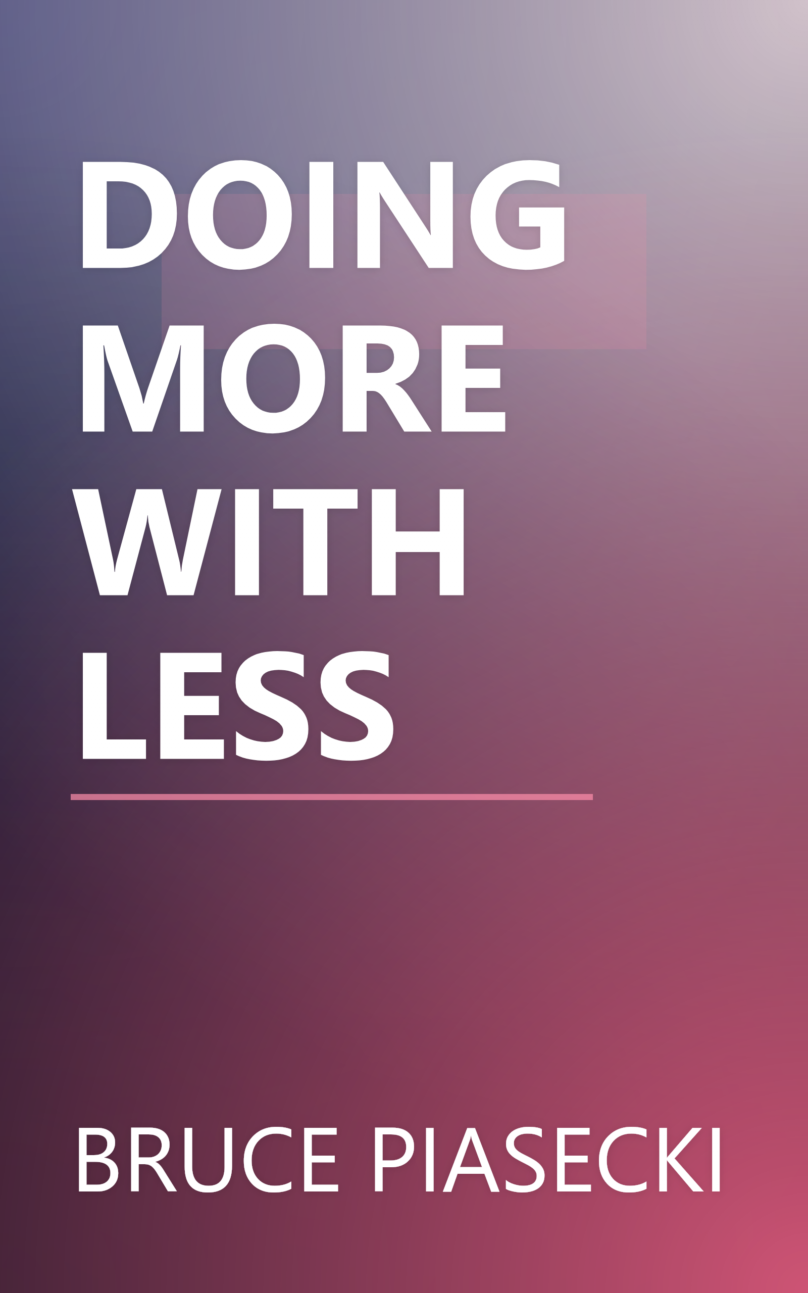 DOING MORE WITH LESS book cover