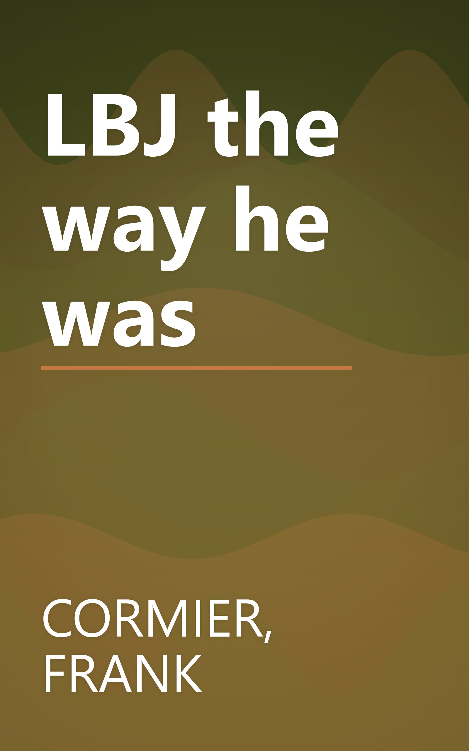 LBJ the way he was book cover