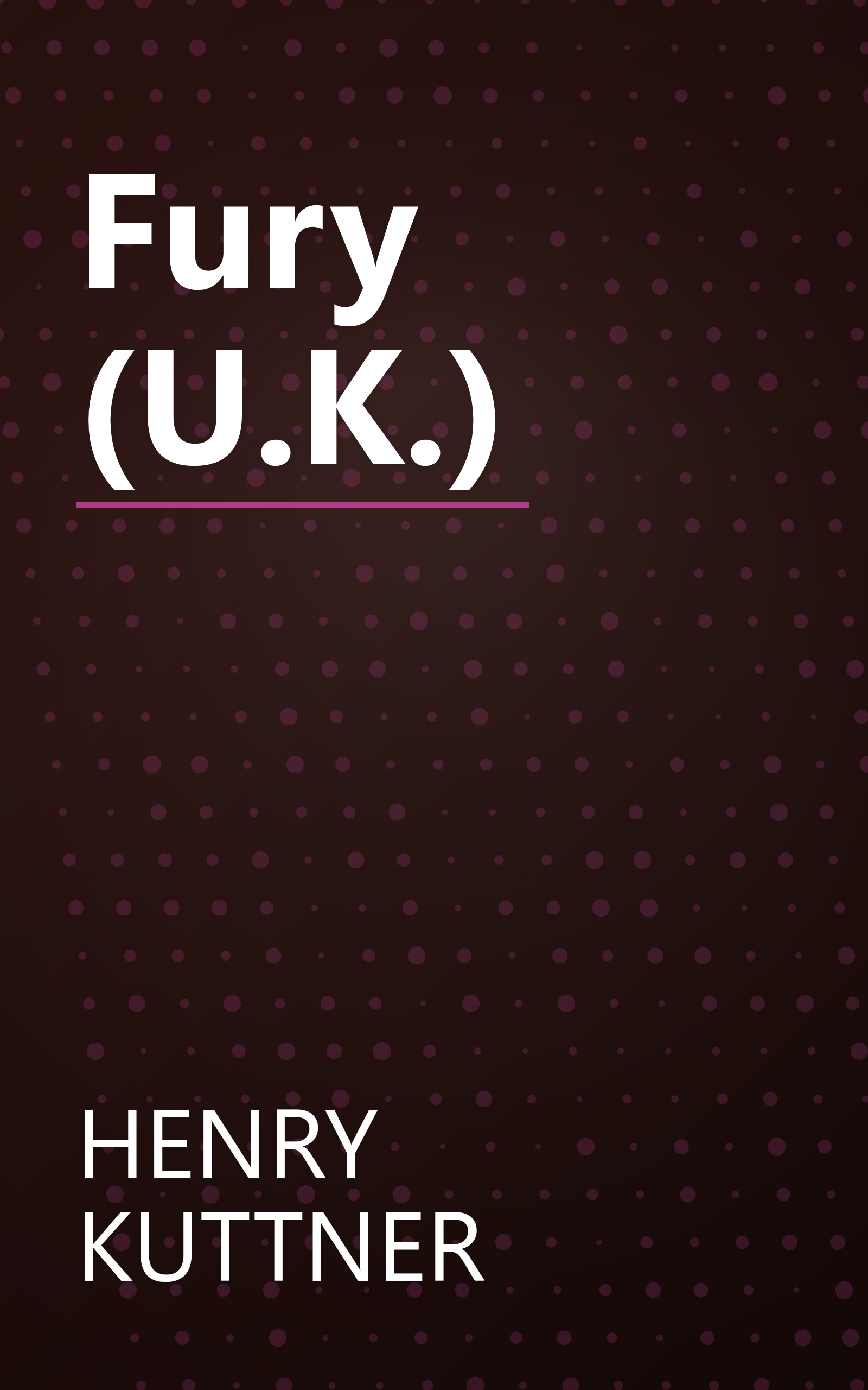 Fury (U.K.) book cover