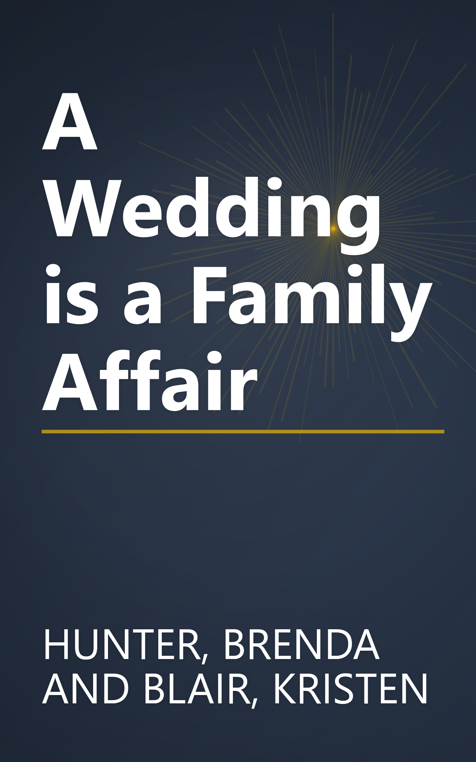 A Wedding is a Family Affair book cover