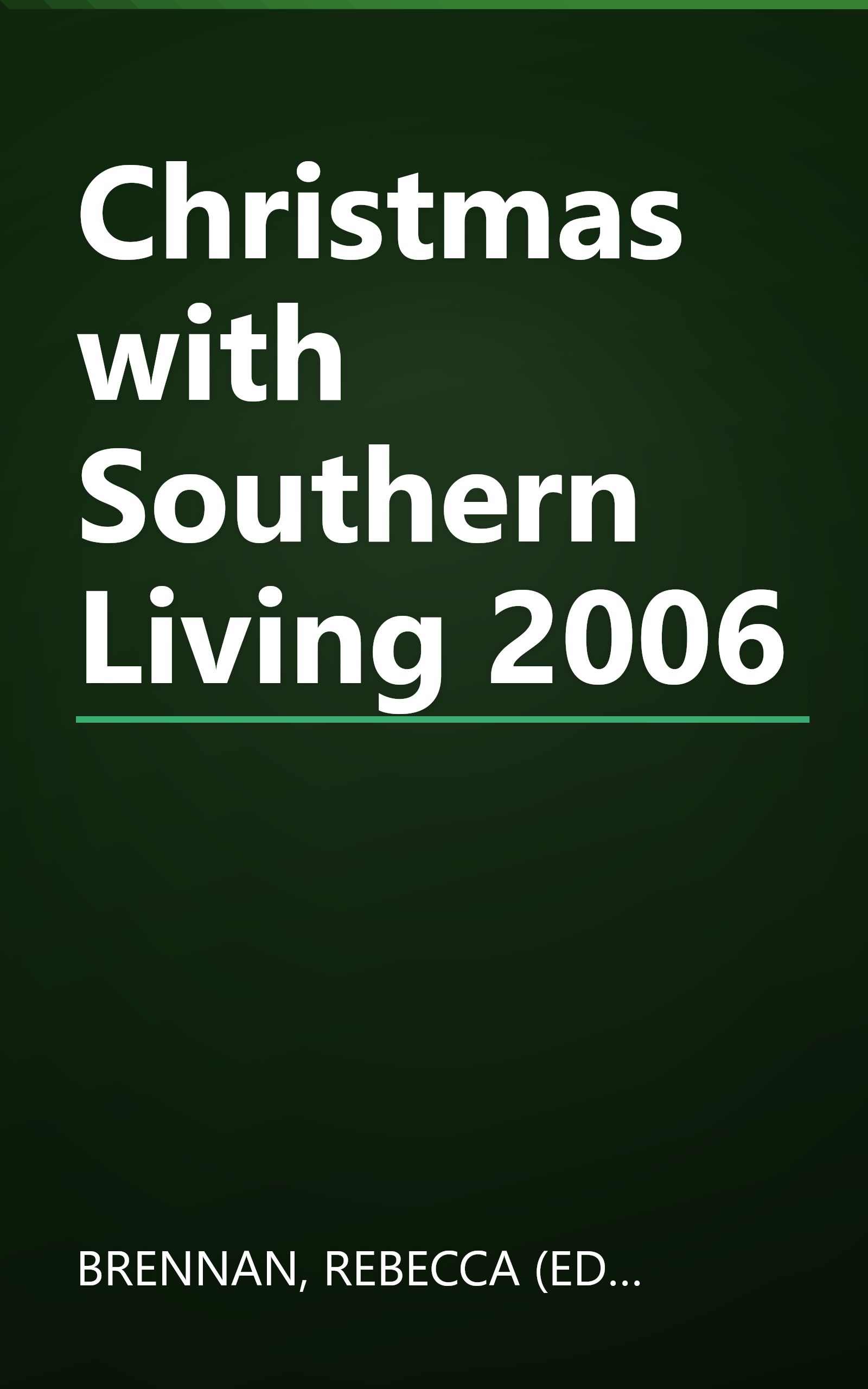 Christmas with Southern Living 2006 book cover