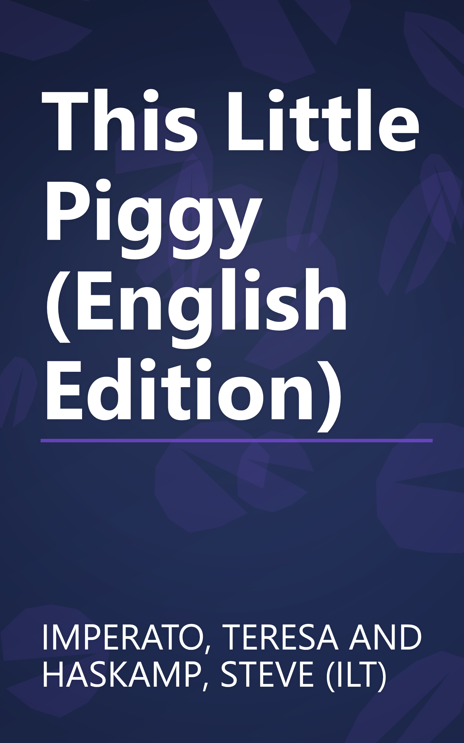 This Little Piggy (English Edition) book cover