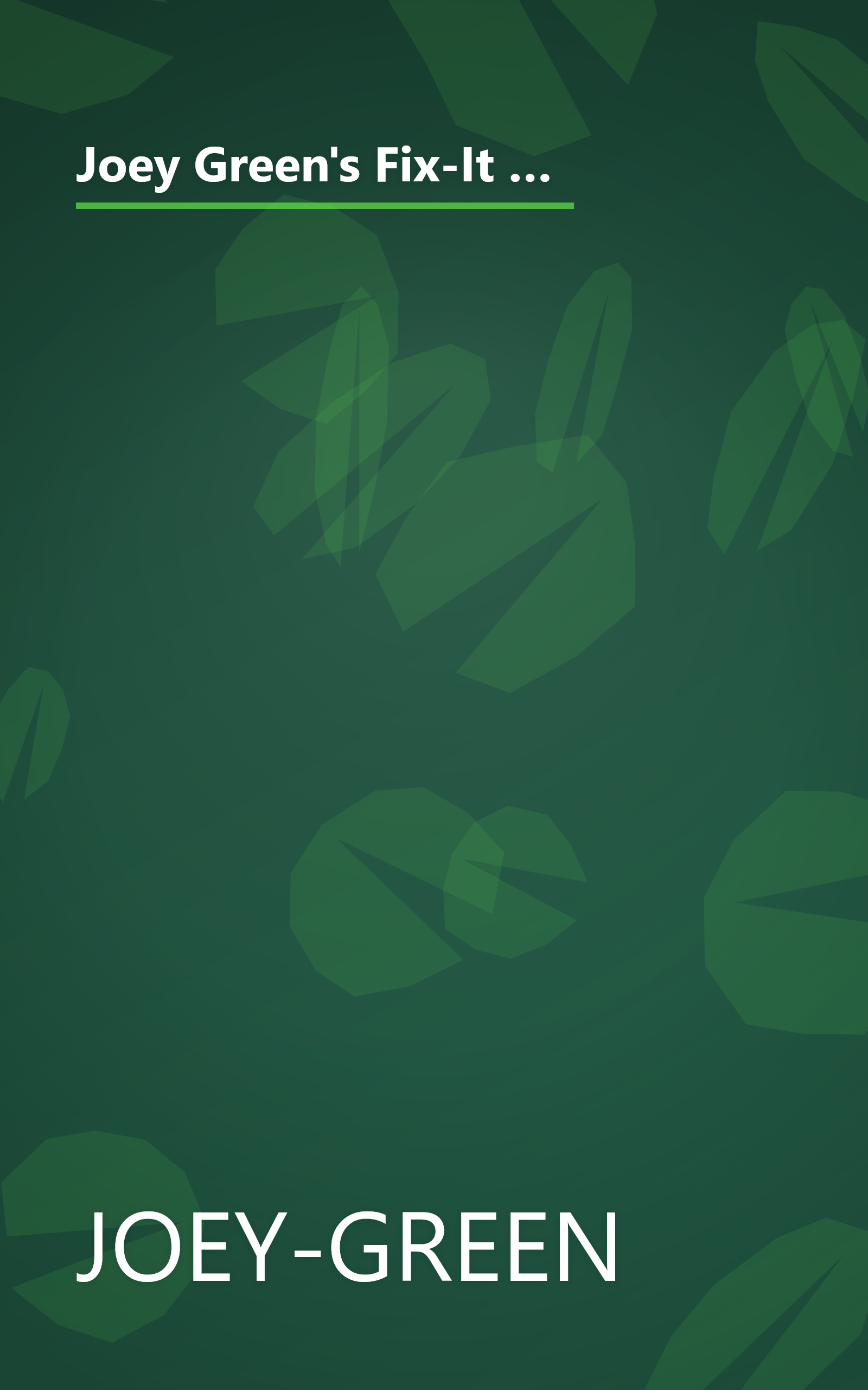 Joey Green's Fix-It Magic: More than 1,971 Quick-and-Easy Household Solutions Using Brand-Name Produ book cover