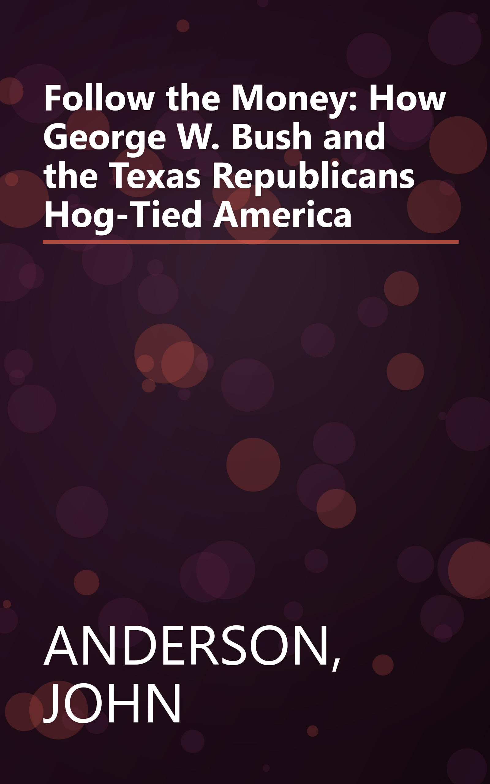 Follow the Money: How George W. Bush and the Texas Republicans Hog-Tied America book cover