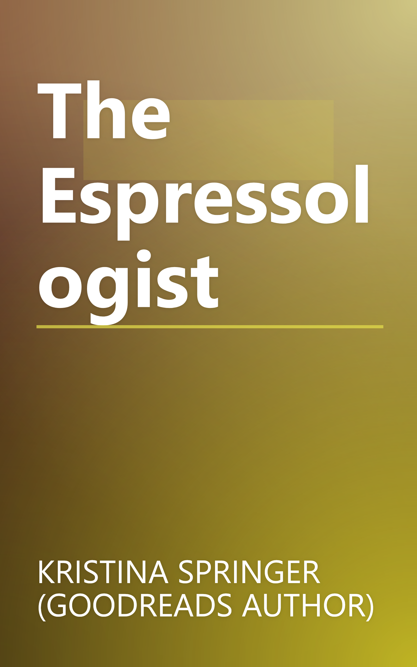 The Espressologist book cover