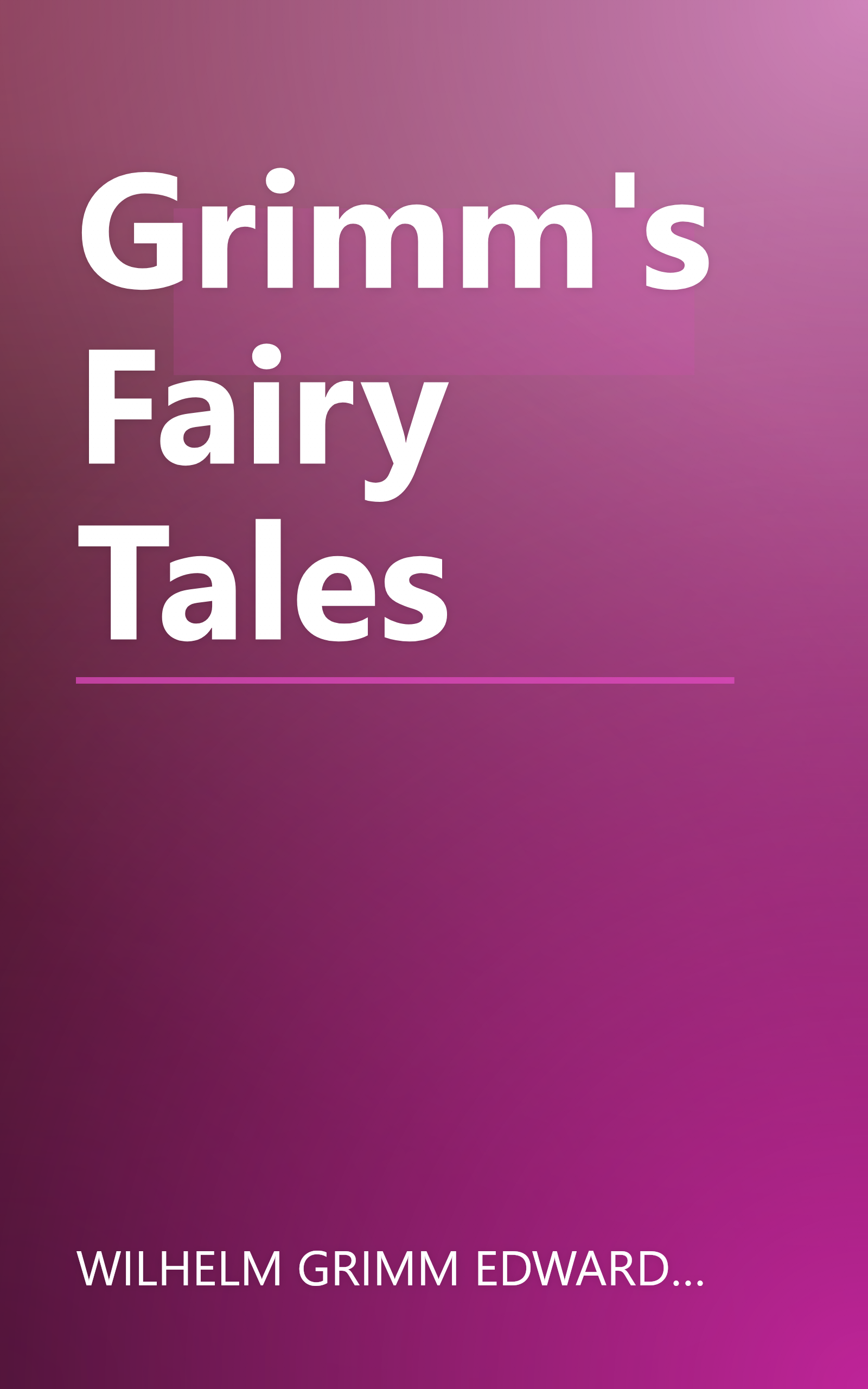 Grimm's Fairy Tales book cover