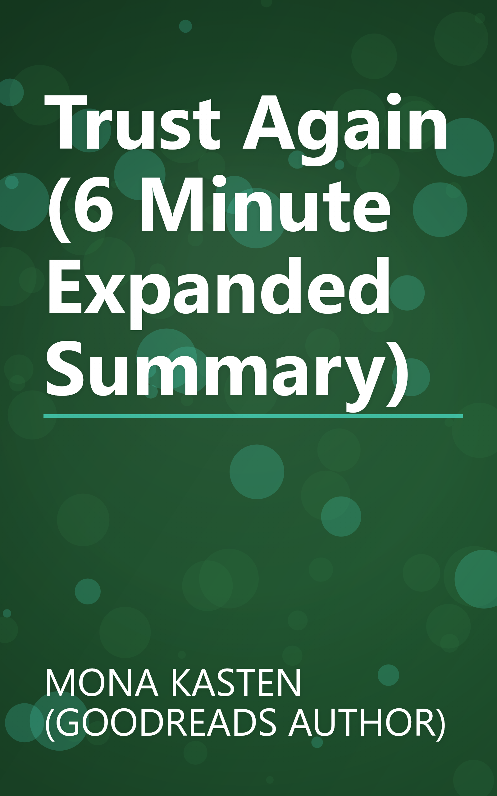 Trust Again (6 Minute   Expanded Summary) book cover