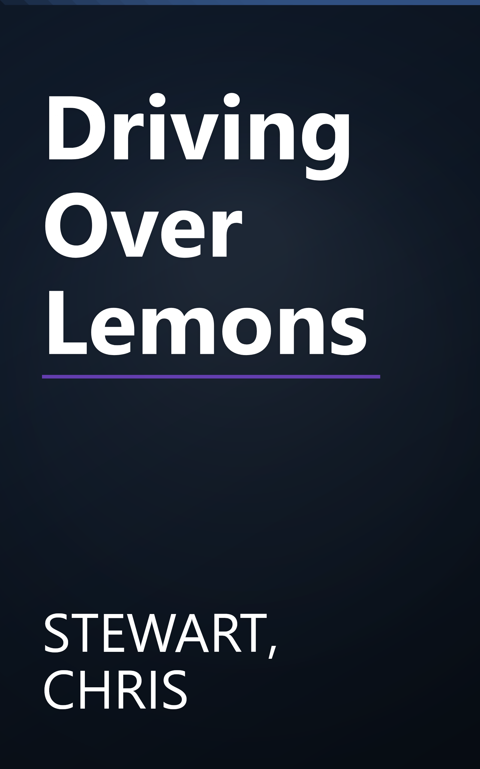 Driving Over Lemons book cover