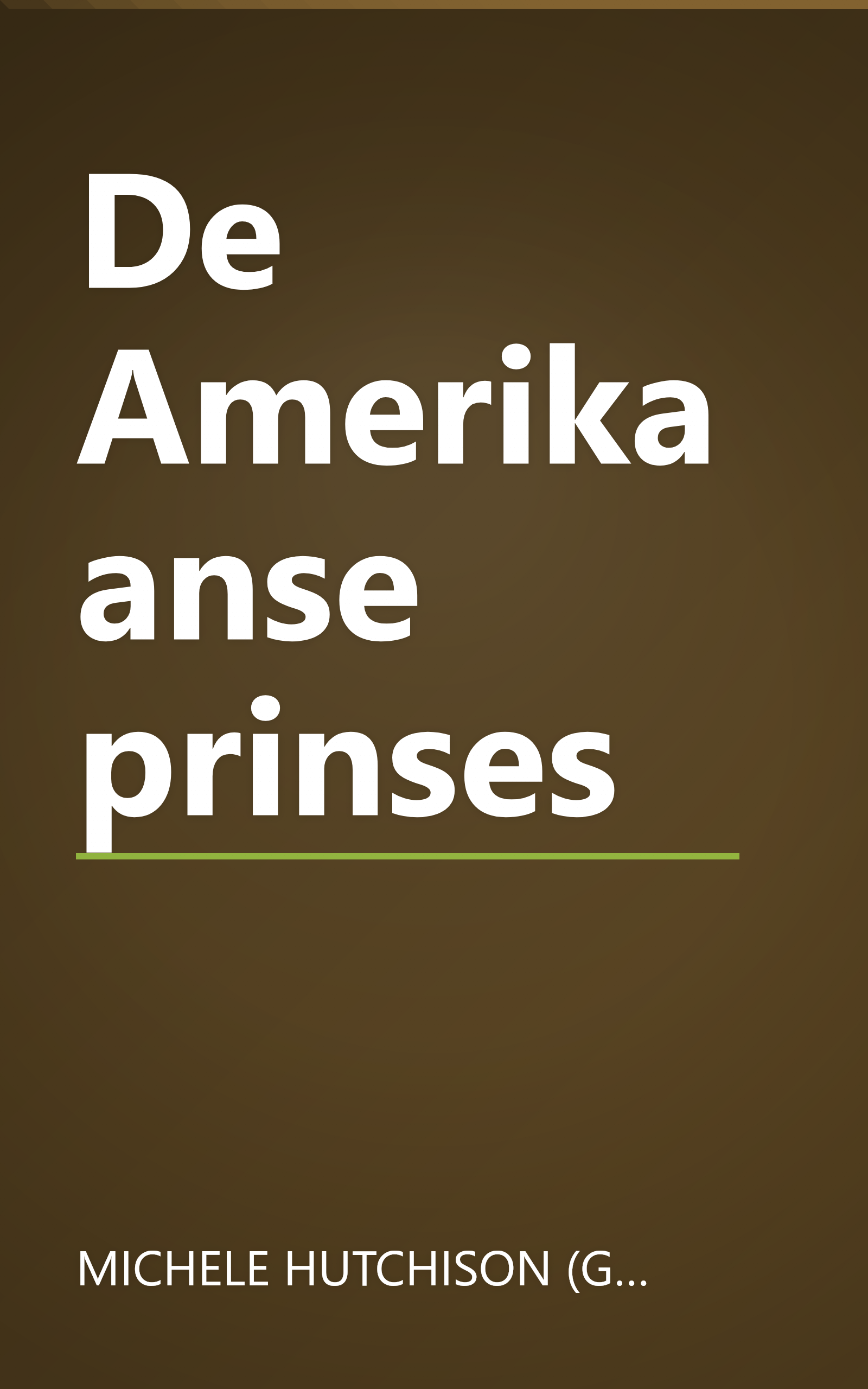 De Amerikaanse prinses book cover