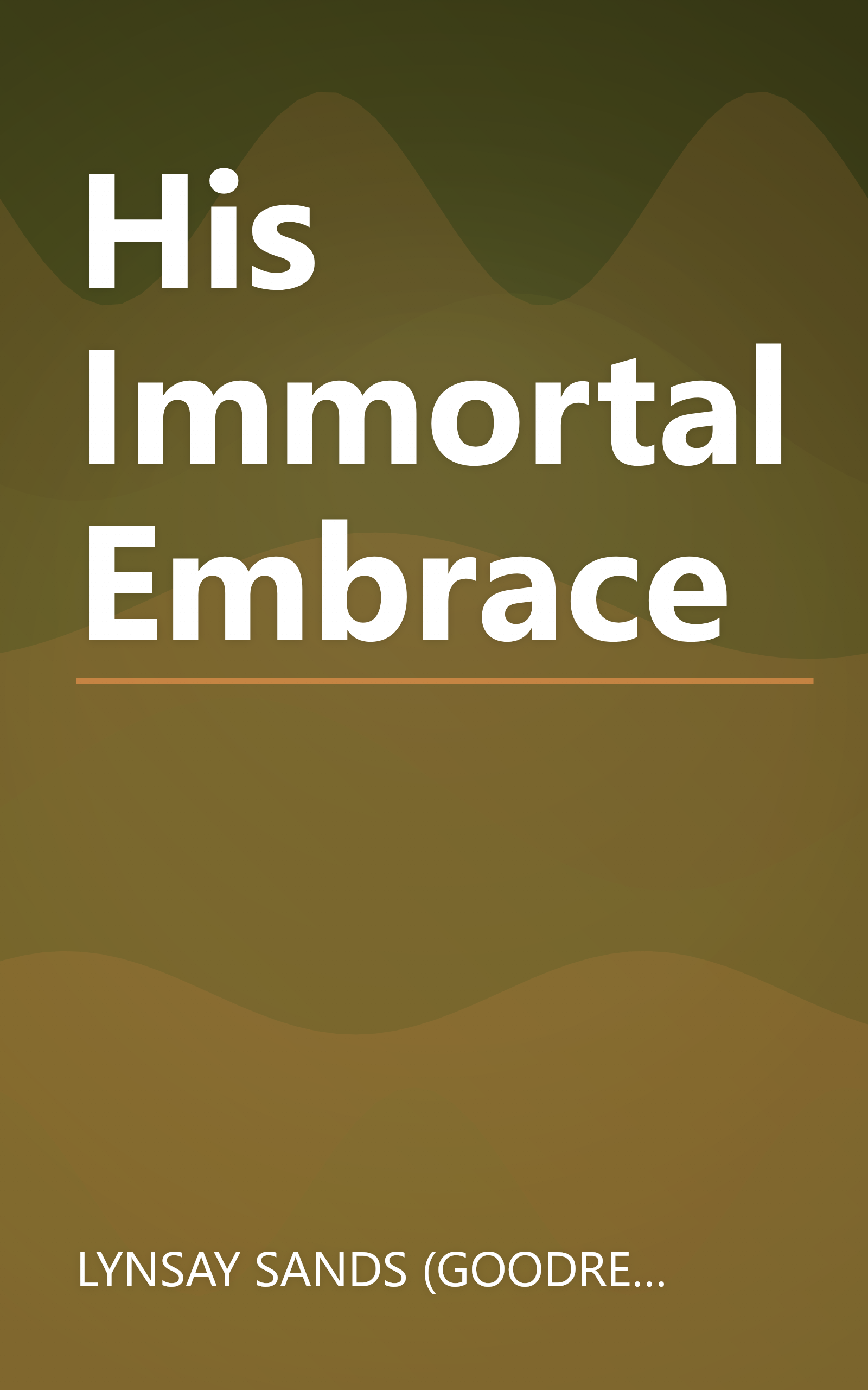 His Immortal Embrace book cover