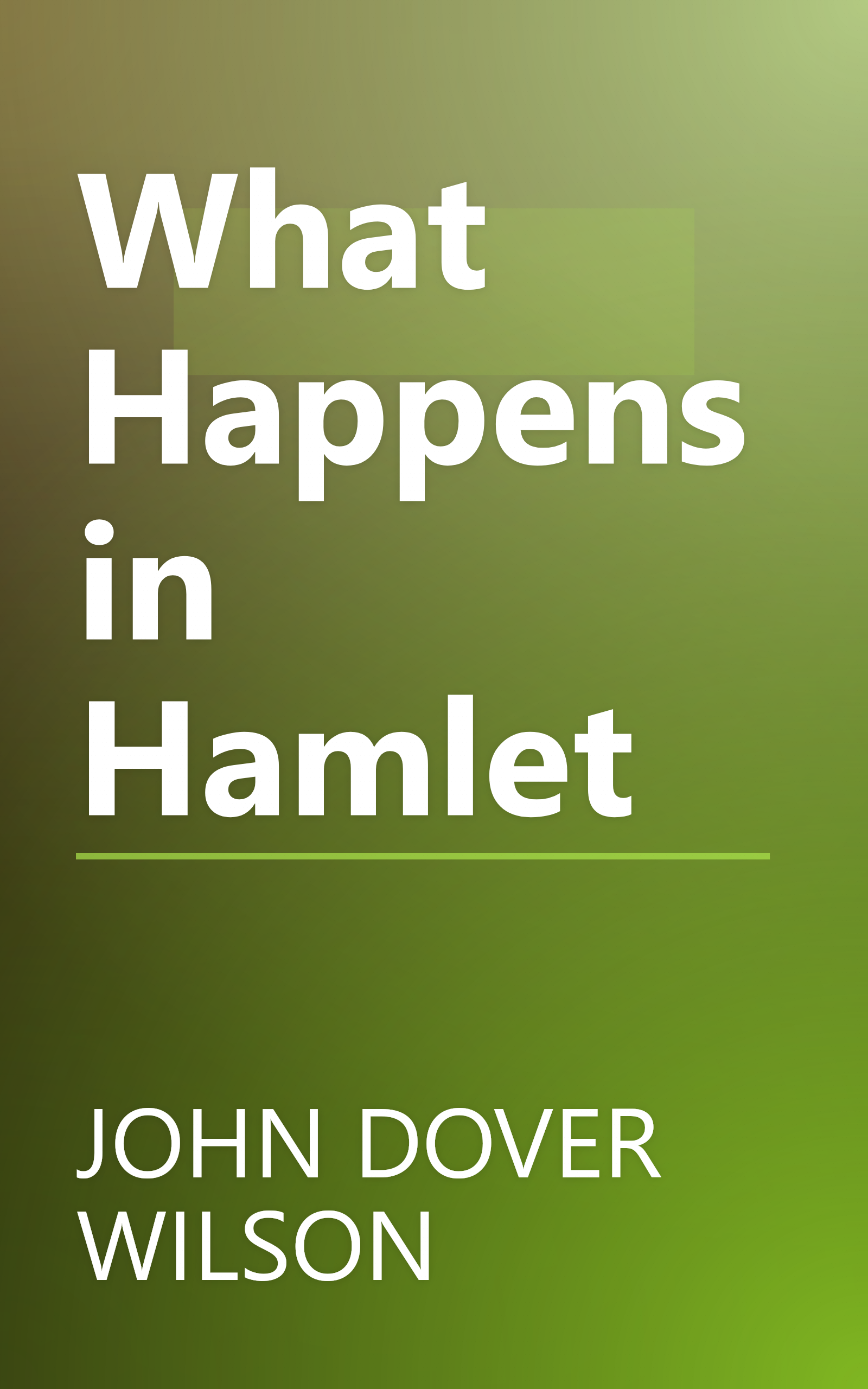 What Happens in Hamlet book cover