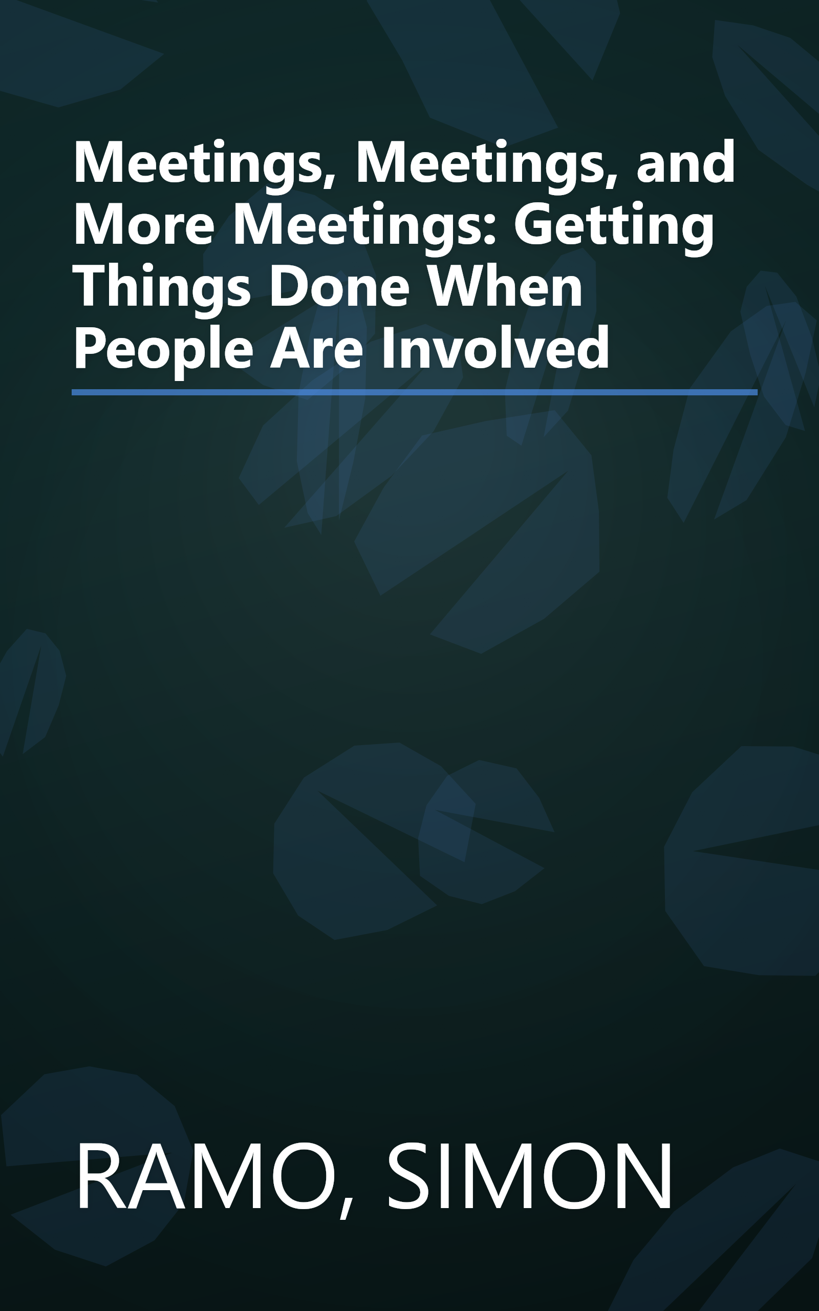 Meetings, Meetings, and More Meetings: Getting Things Done When People Are Involved book cover