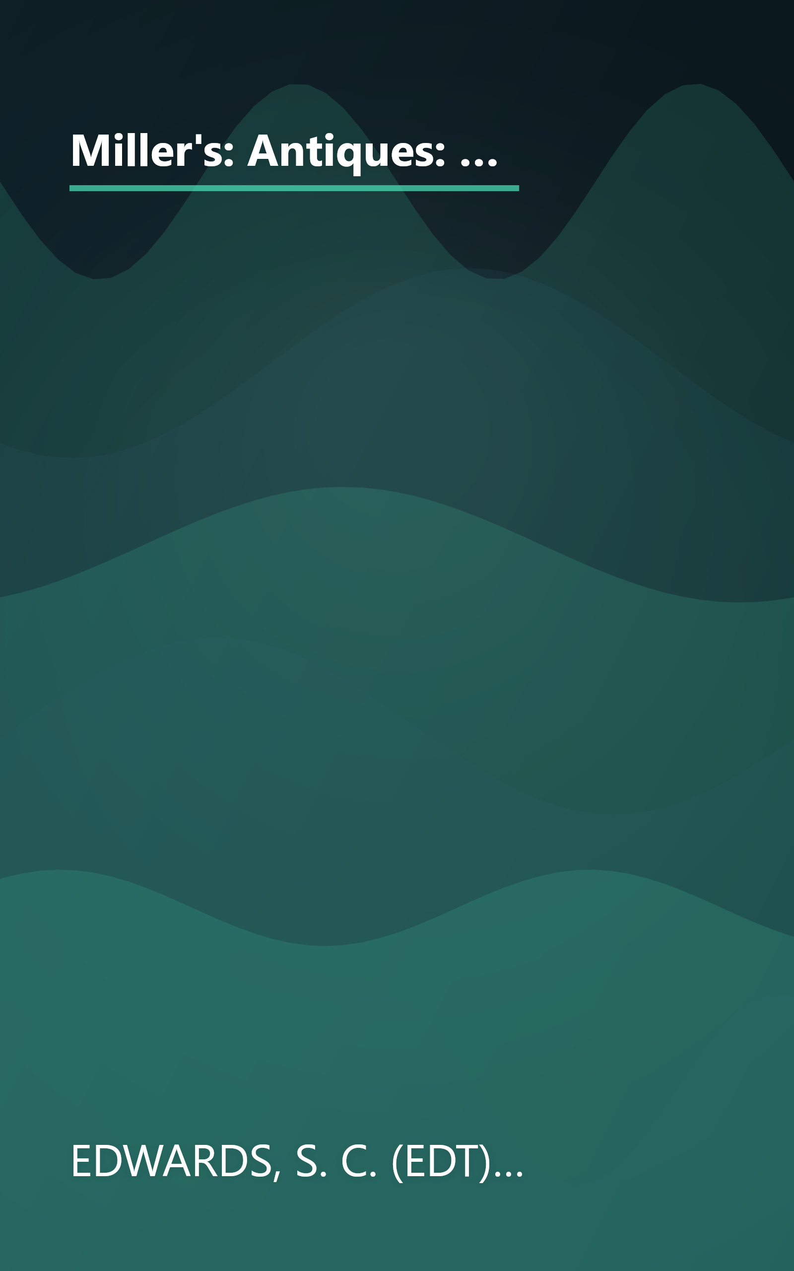 Miller's: Antiques: Art & Collectables On the Web (MILLER'S ANTIQUES, ART AND COLLECTABLES ON THE WEB) book cover