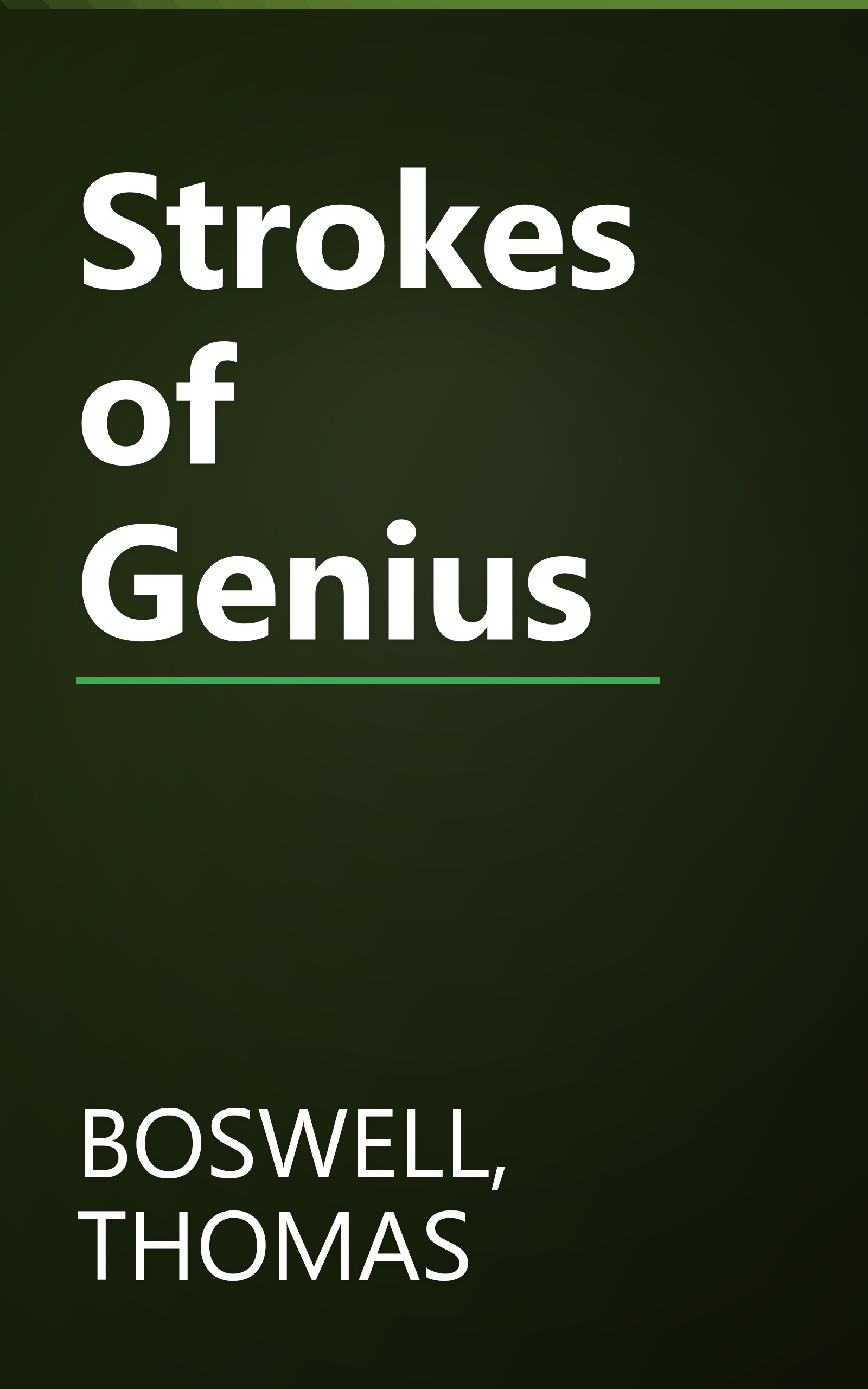 Strokes of Genius book cover
