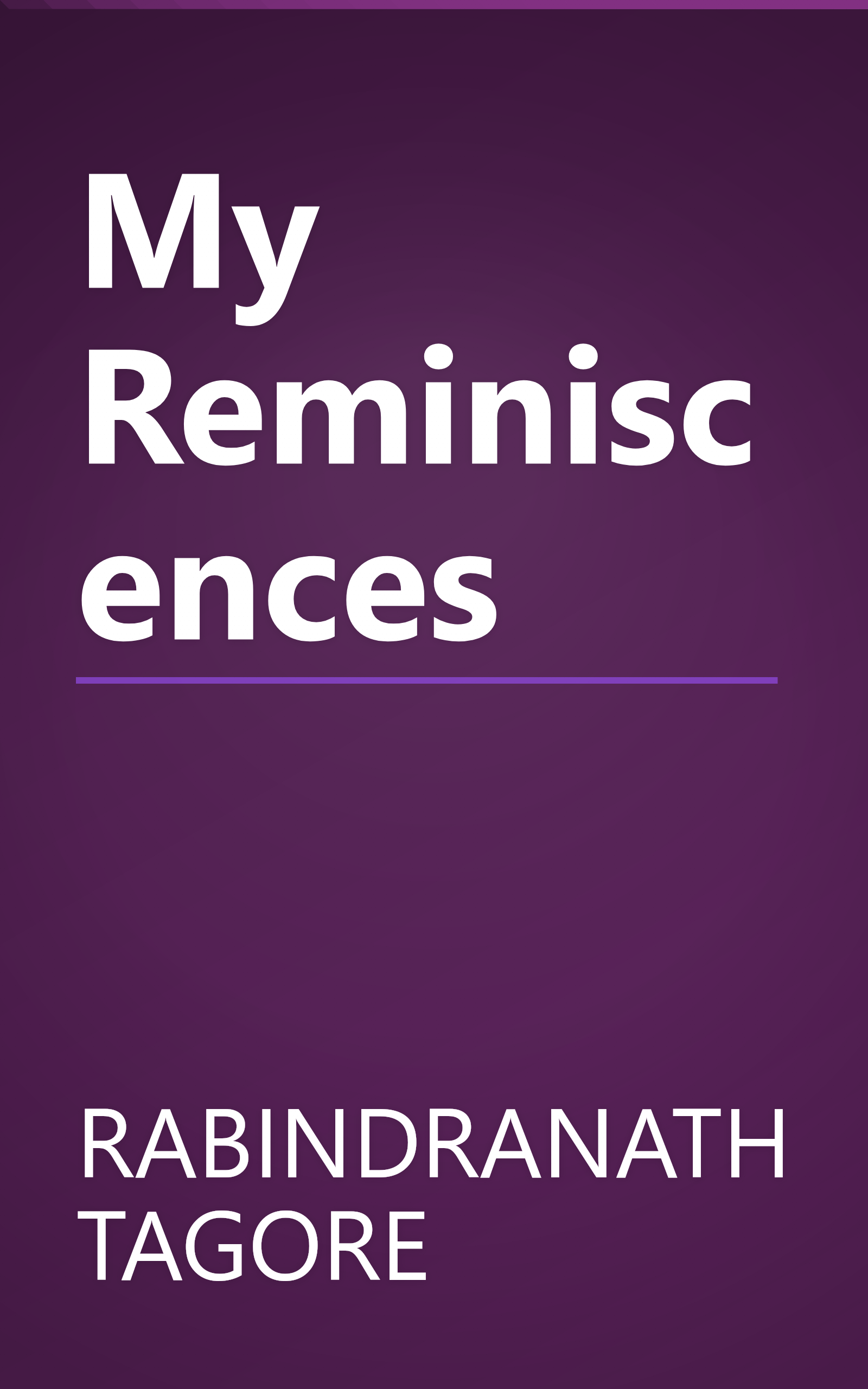 My Reminiscences book cover