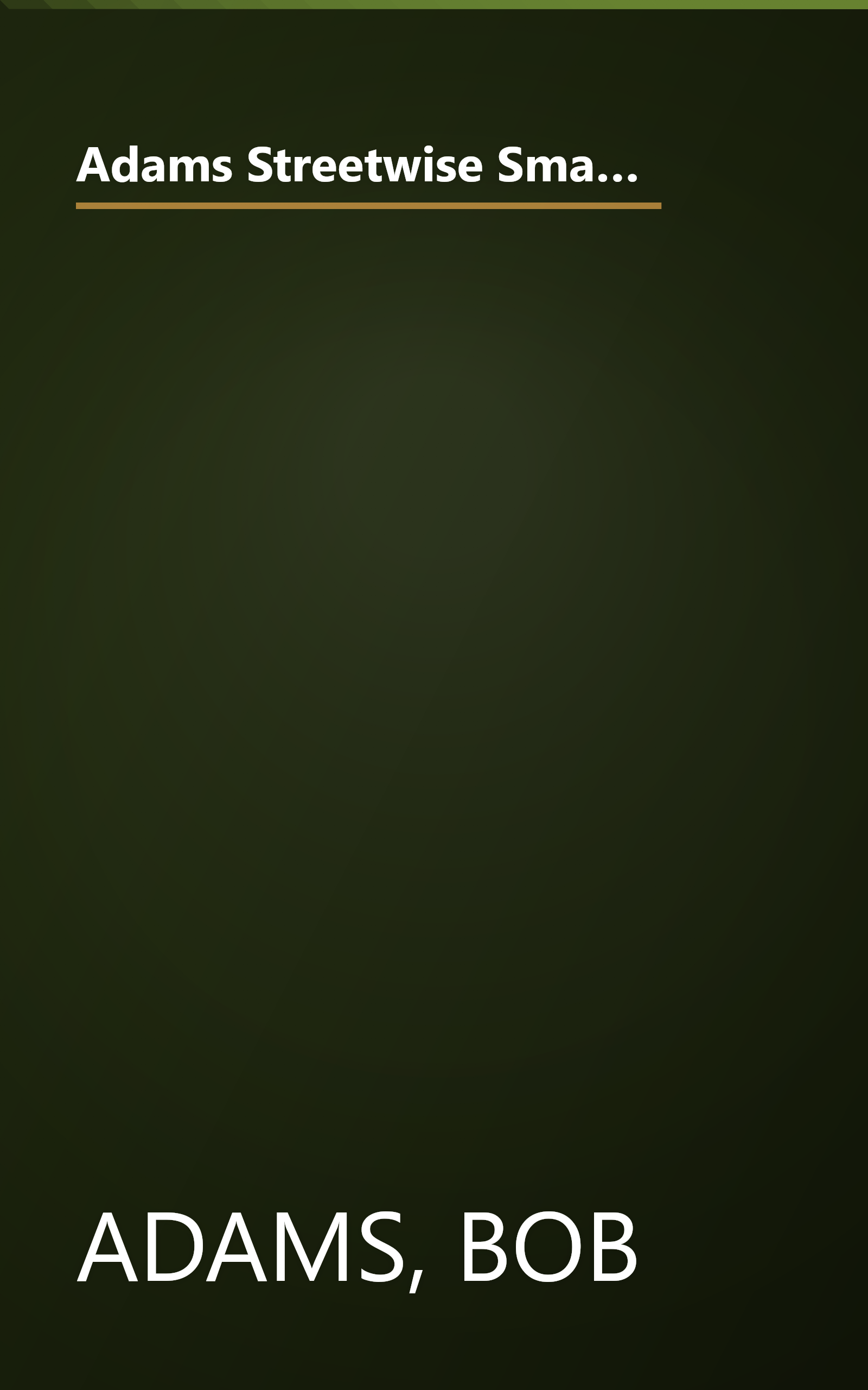 Adams Streetwise Small Business Start-Up: Your Comprehensive Guide to Starting and Managing a Business book cover