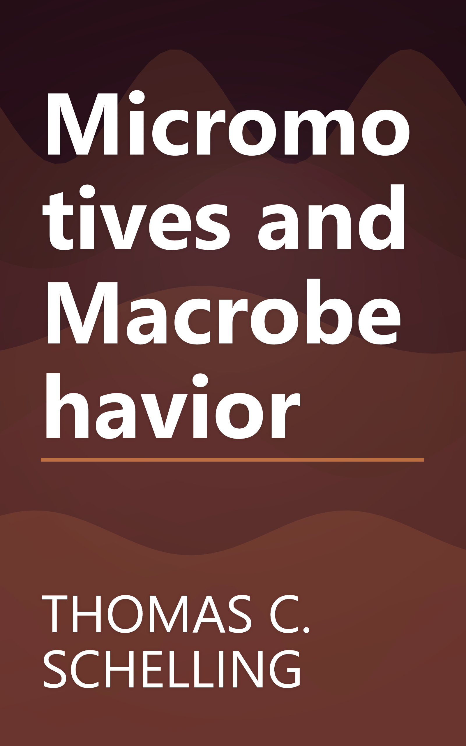 Micromotives and Macrobehavior book cover