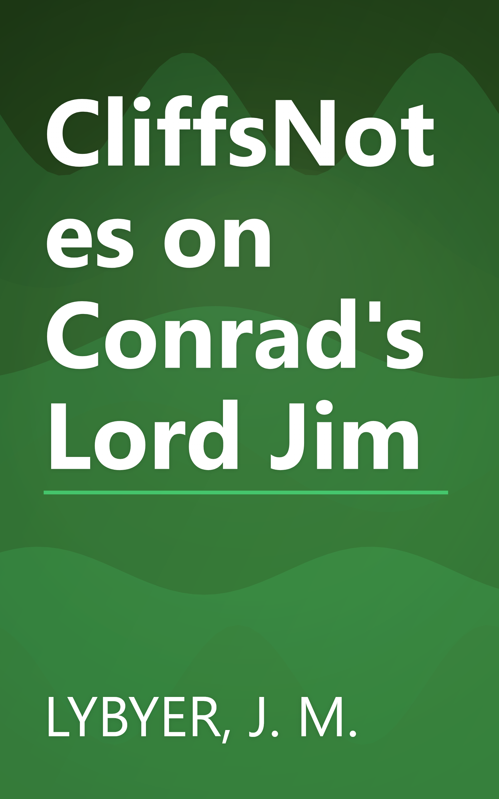 CliffsNotes on Conrad's Lord Jim book cover