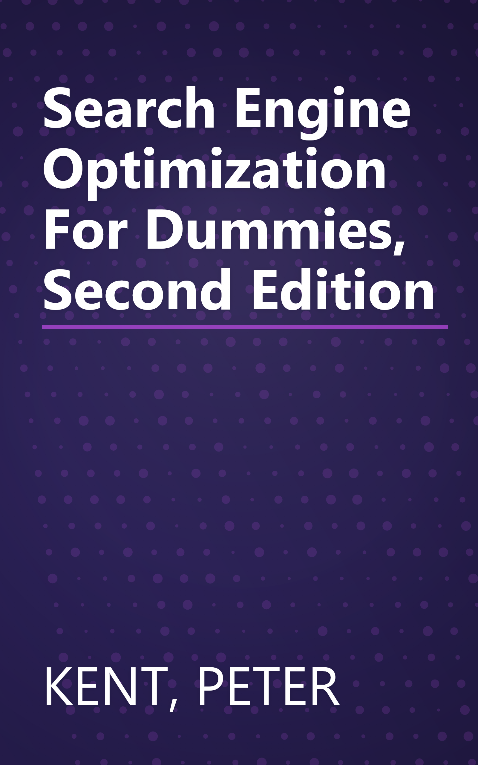 Search Engine Optimization For Dummies, Second Edition book cover