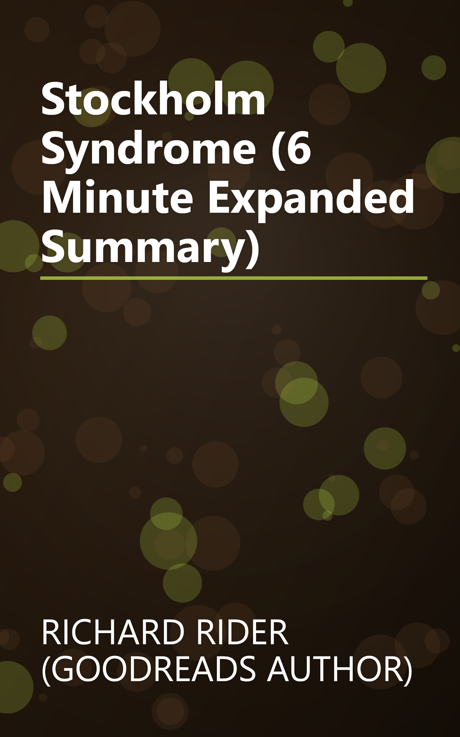 Stockholm Syndrome (6 Minute   Expanded Summary) book cover