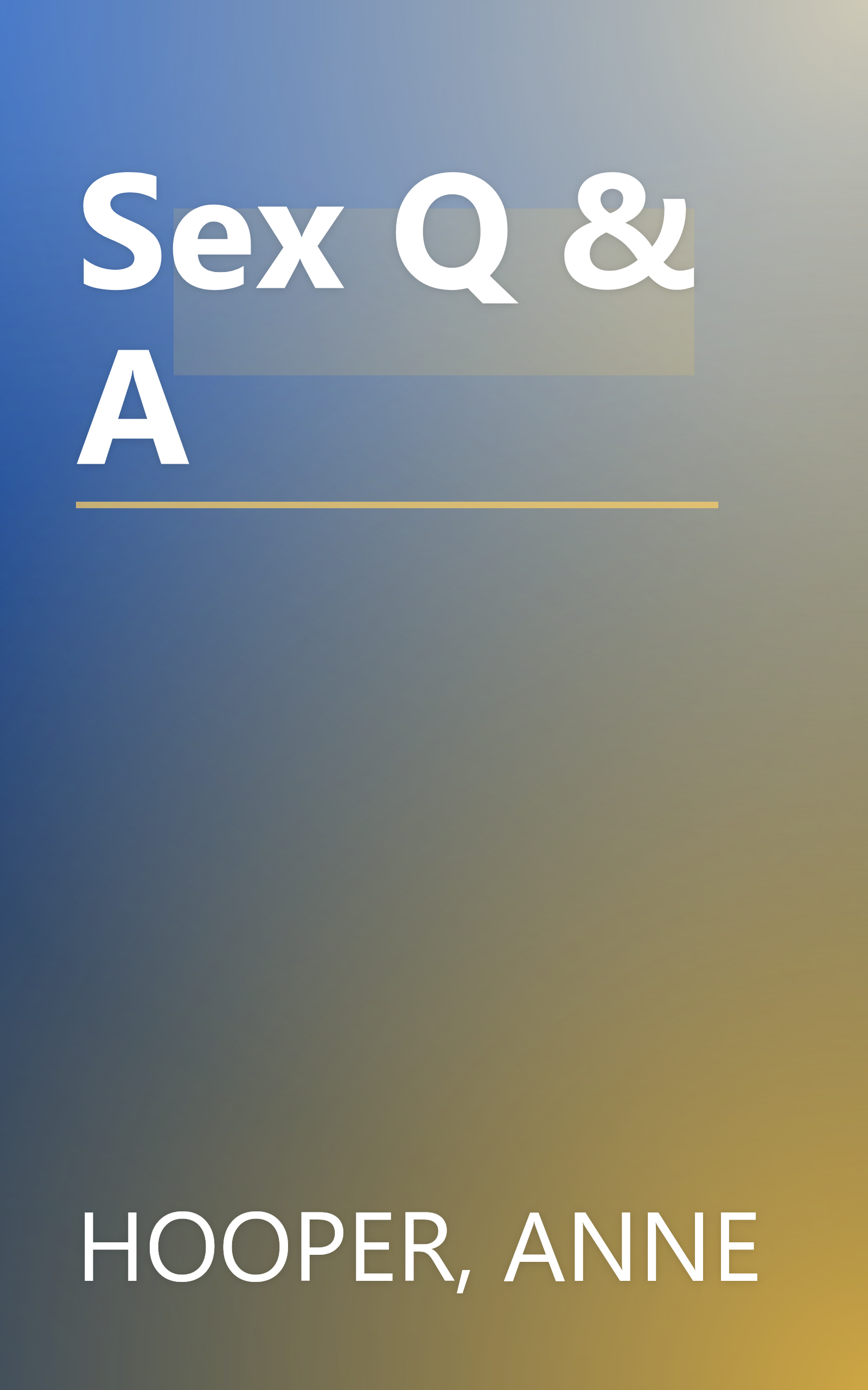 Sex Q & A book cover