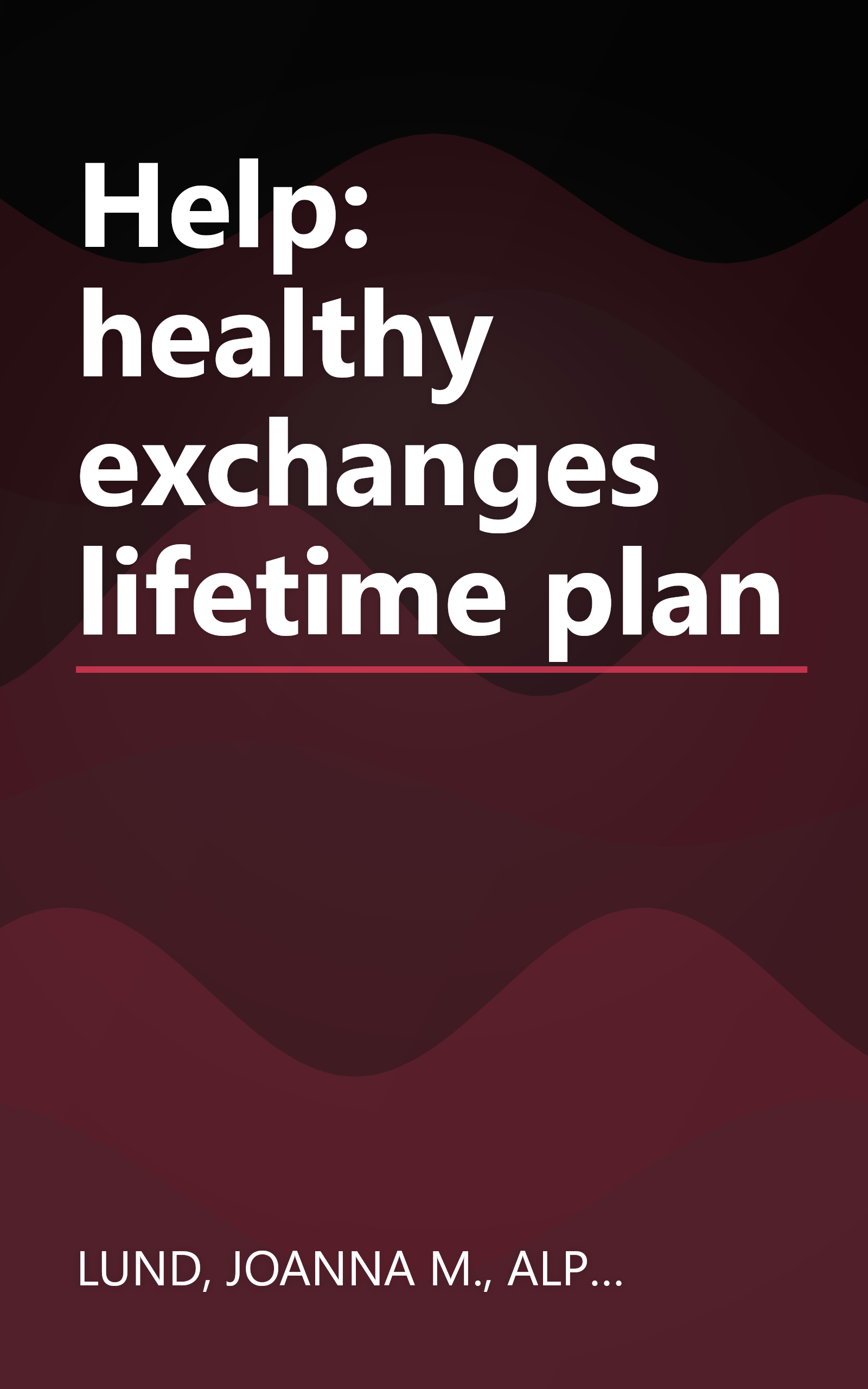 Help: healthy exchanges lifetime plan book cover