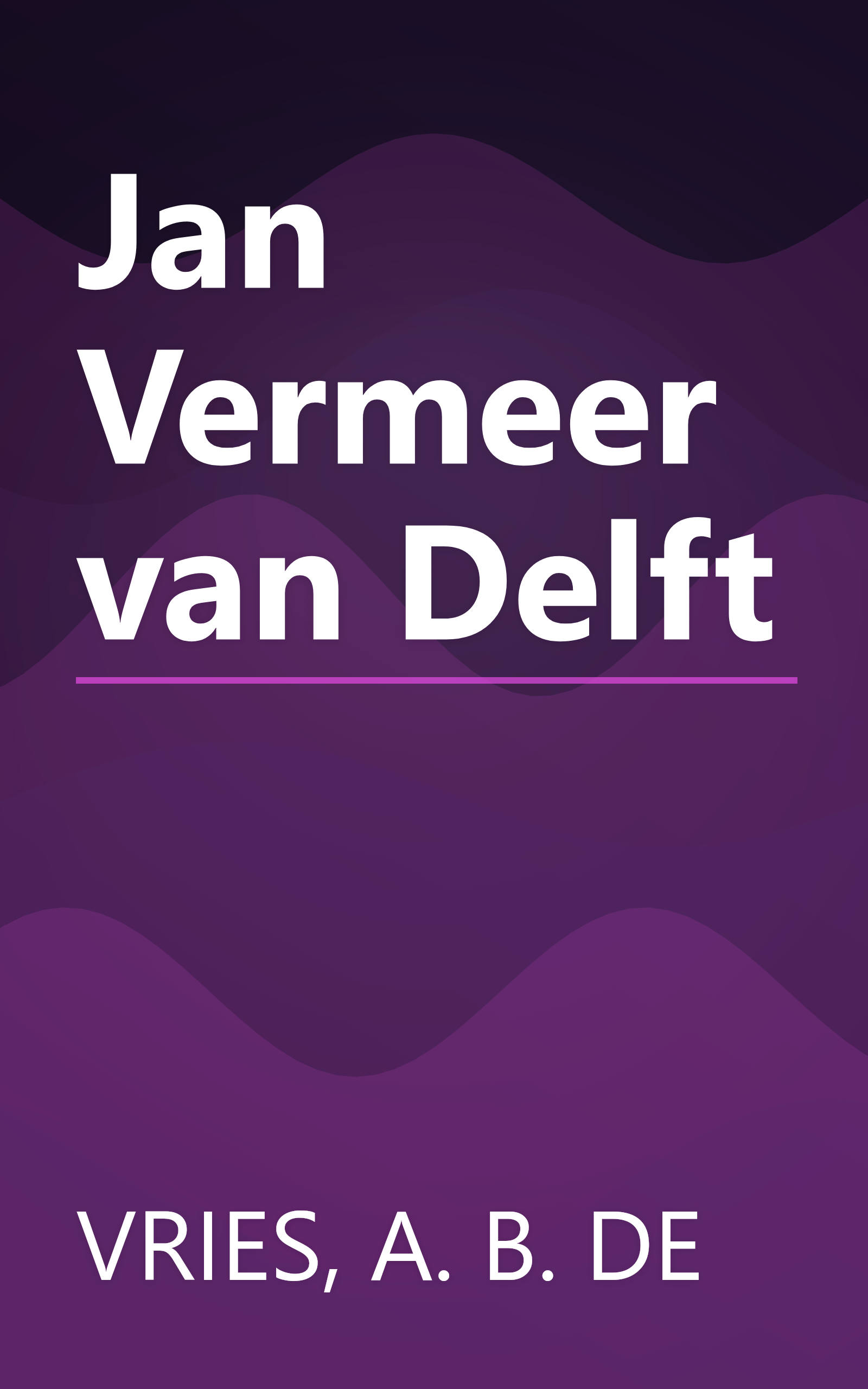 Jan Vermeer van Delft book cover