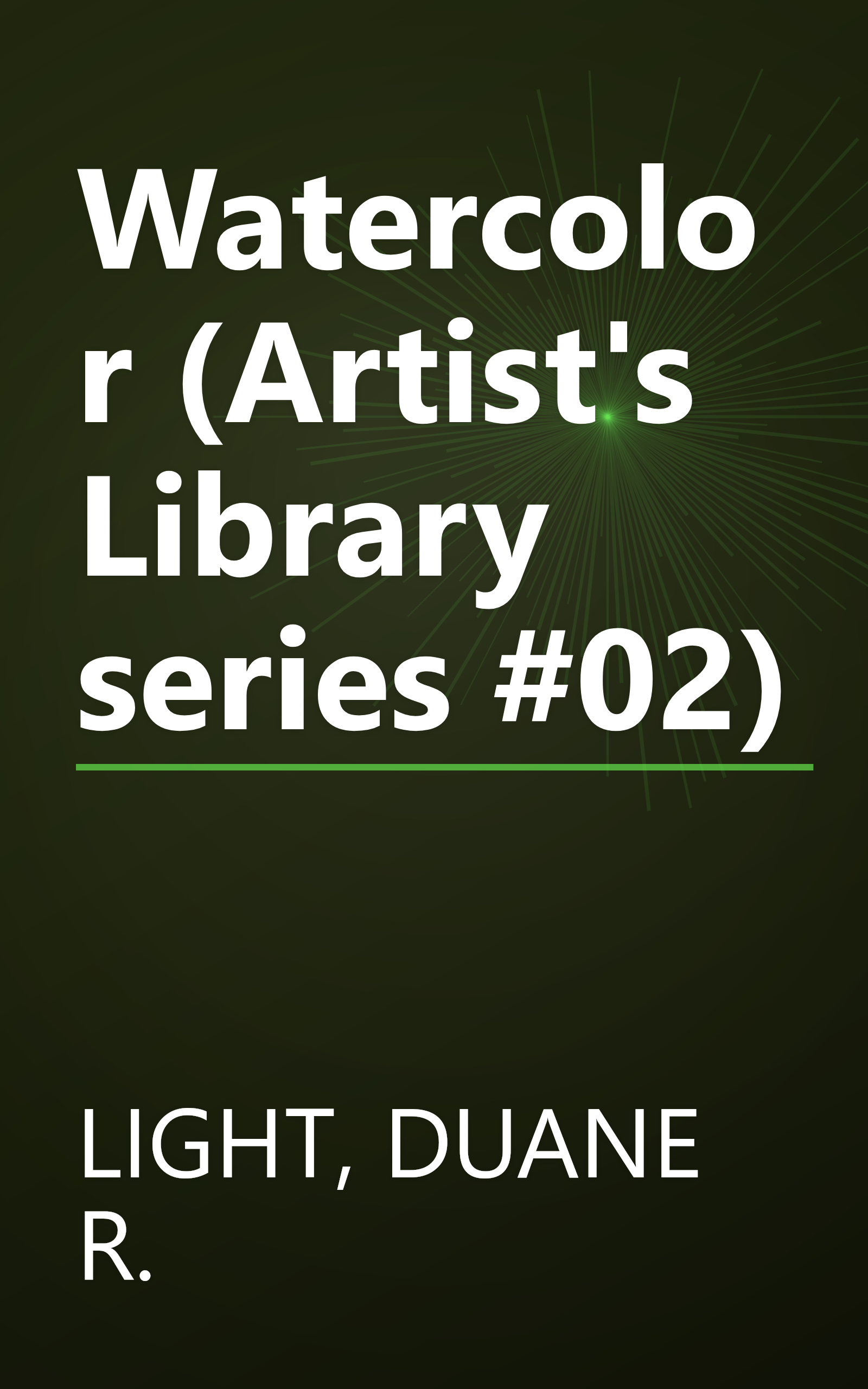 Watercolor (Artist's Library series #02) book cover