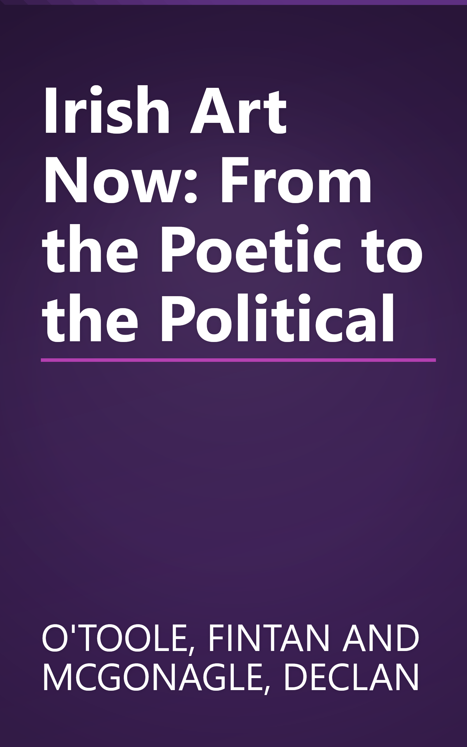 Irish Art Now: From the Poetic to the Political book cover