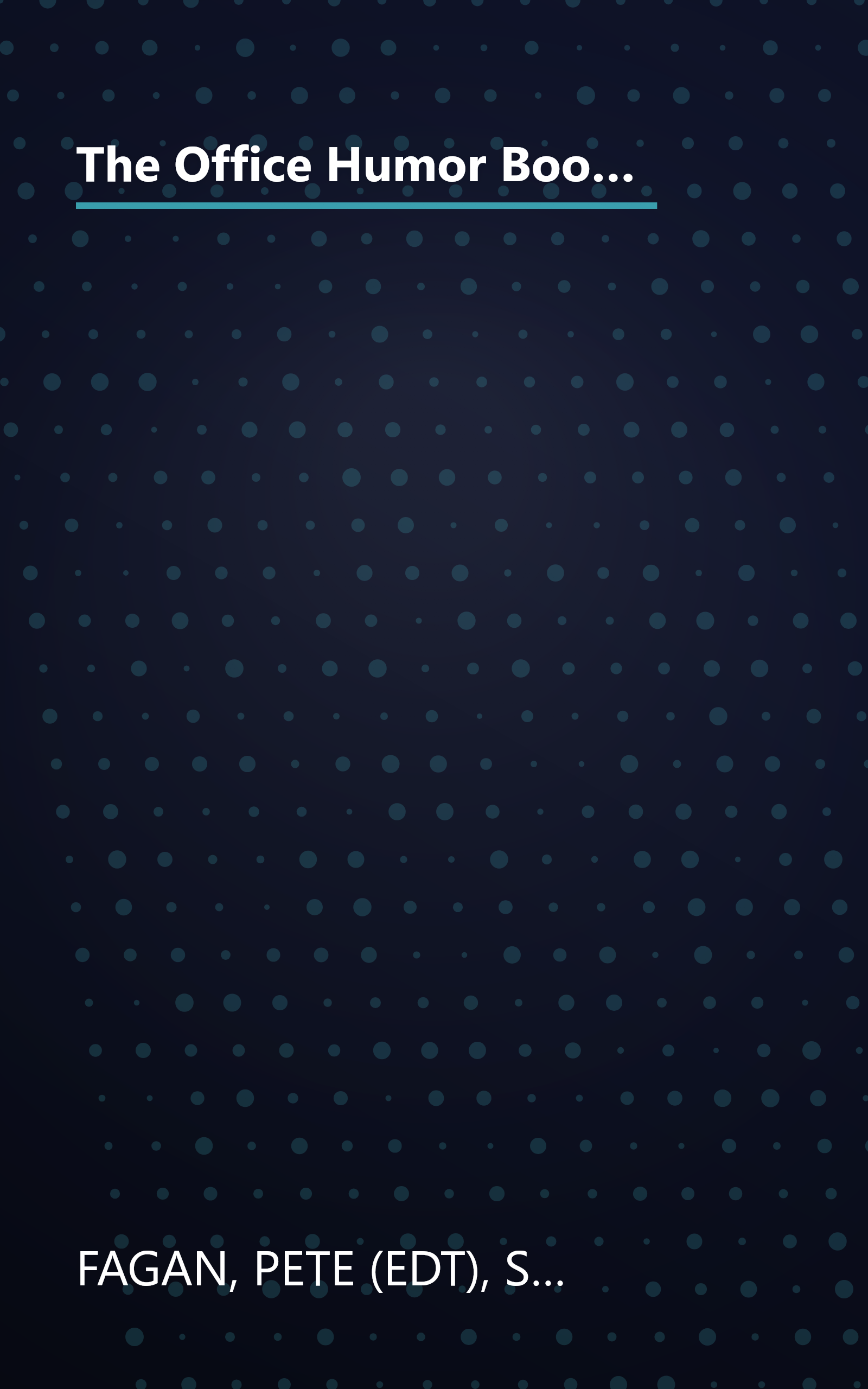 The Office Humor Book: Sidesplitting Signs, Moronic Memos, Perverted Paperwork, and Hilarious Office Hang-Ups (Punchline Book) book cover