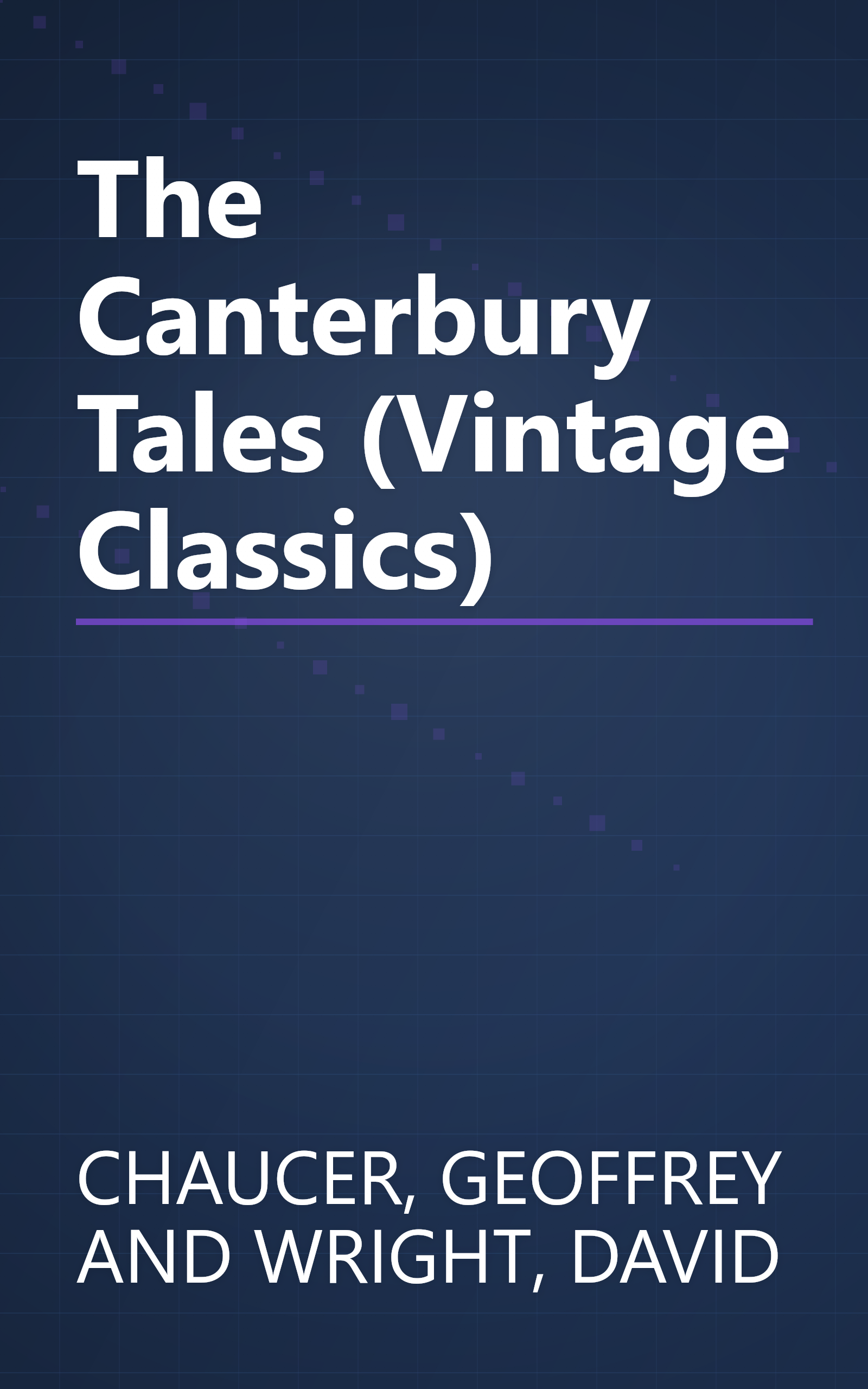 The Canterbury Tales (Vintage Classics) book cover