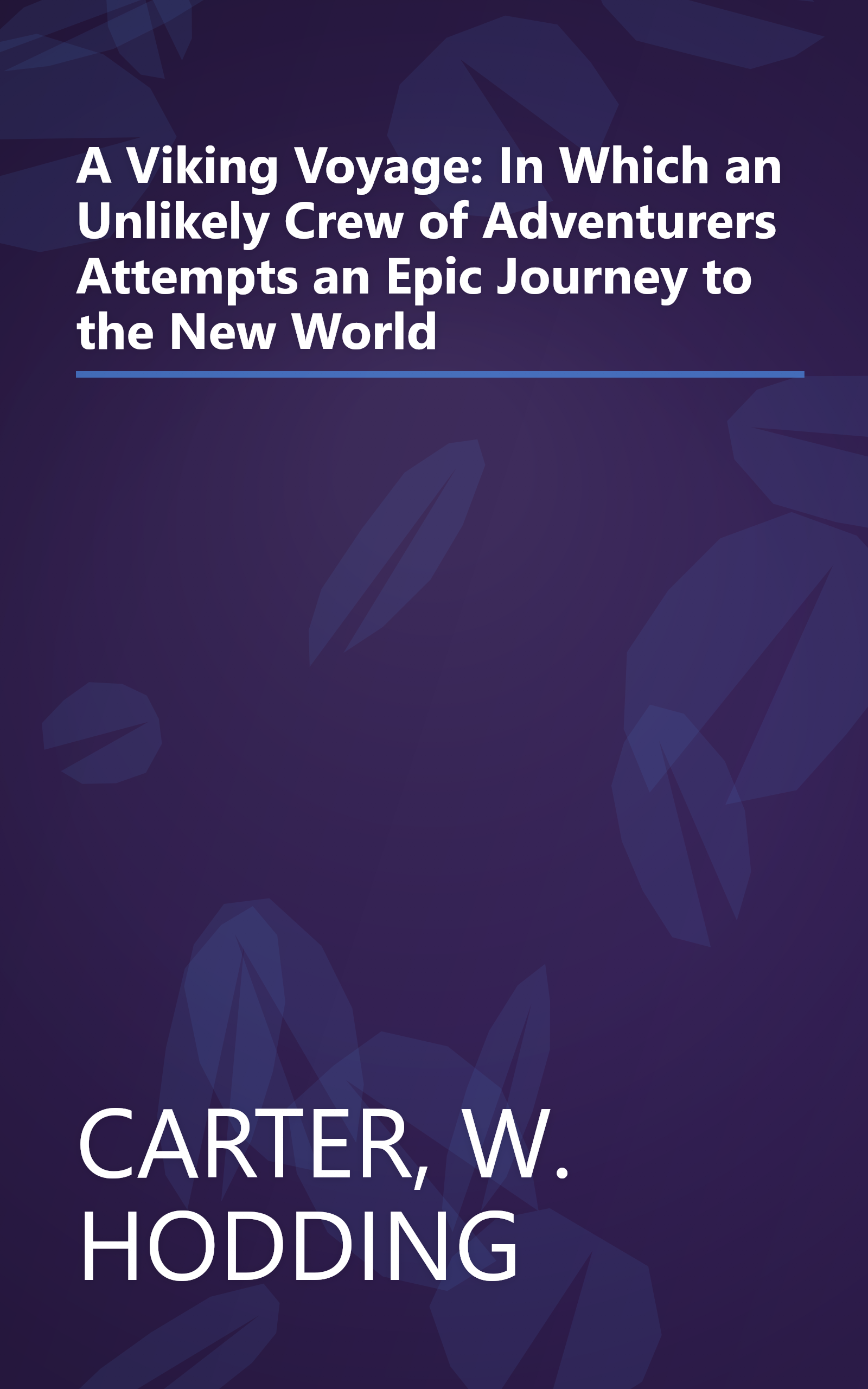 A Viking Voyage: In Which an Unlikely Crew of Adventurers Attempts an Epic Journey to the New World book cover