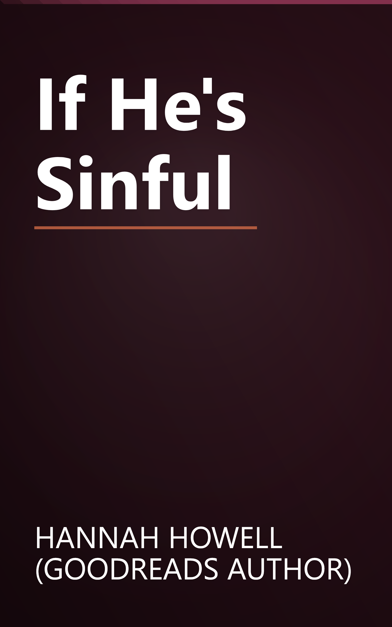 If He's Sinful book cover