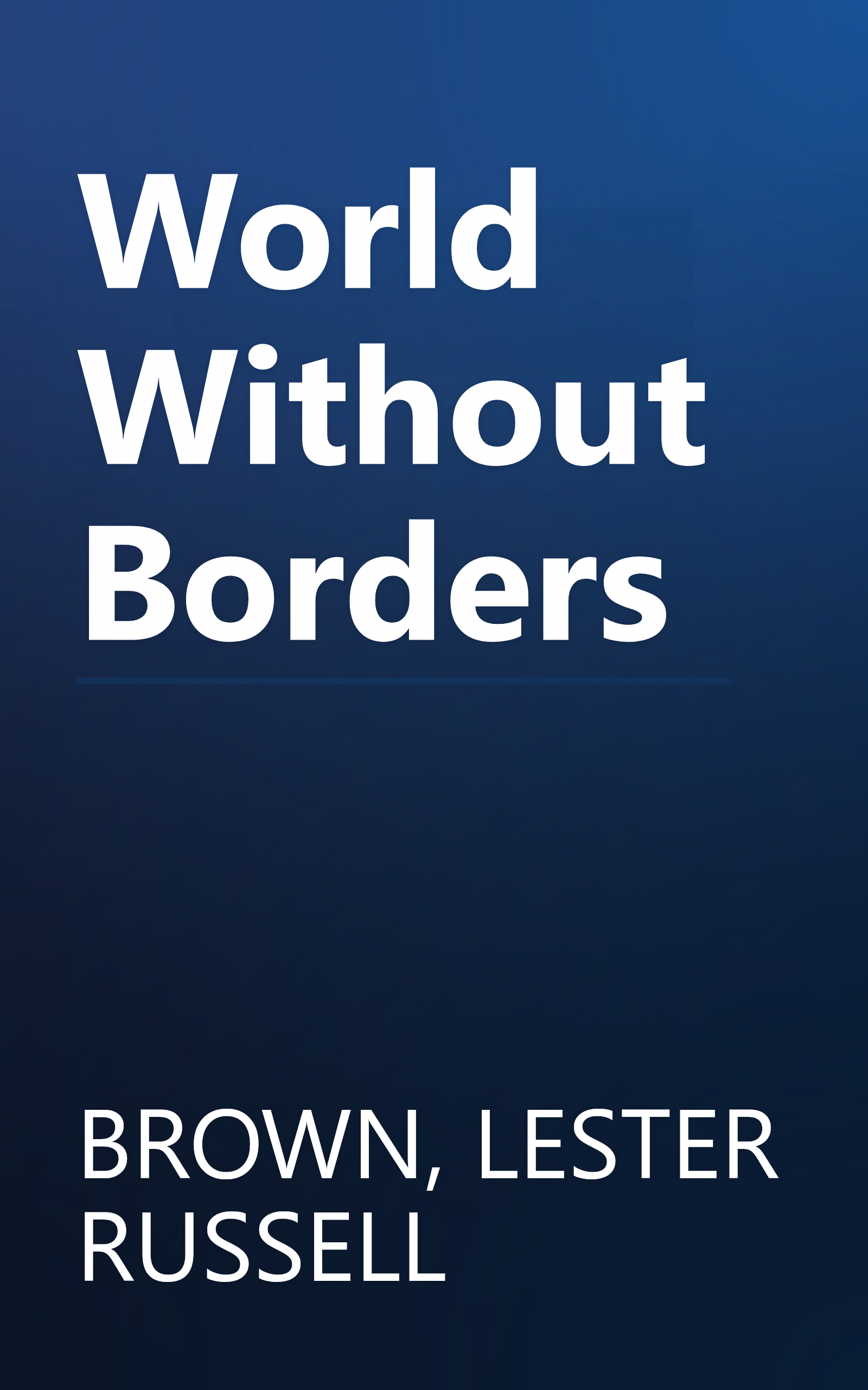 World Without Borders book cover