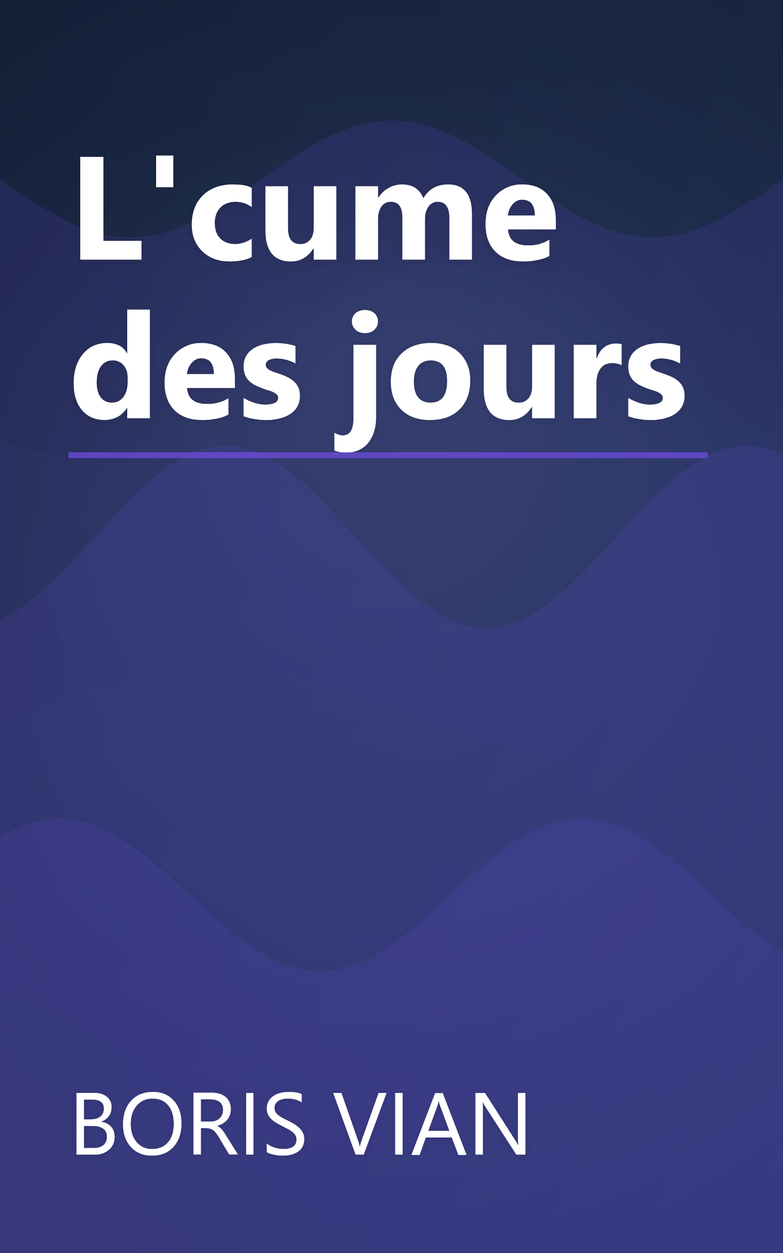 L'cume des jours book cover