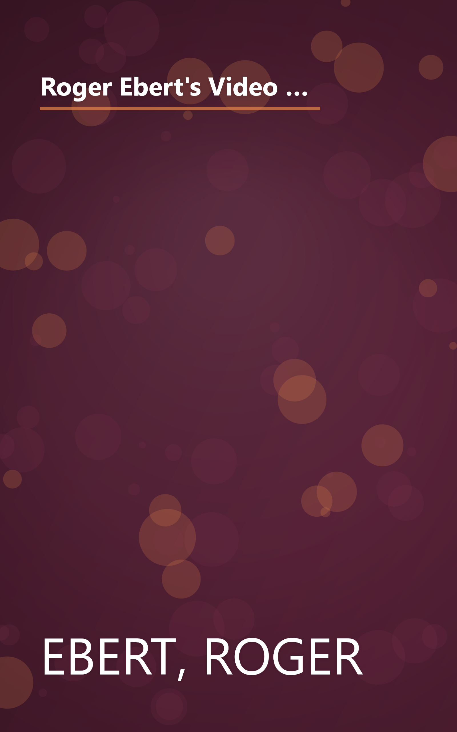 Roger Ebert's Video Companion 1996/Roger Ebert's Pocket Video Guide (Roger Ebert's Movie Yearbook) book cover