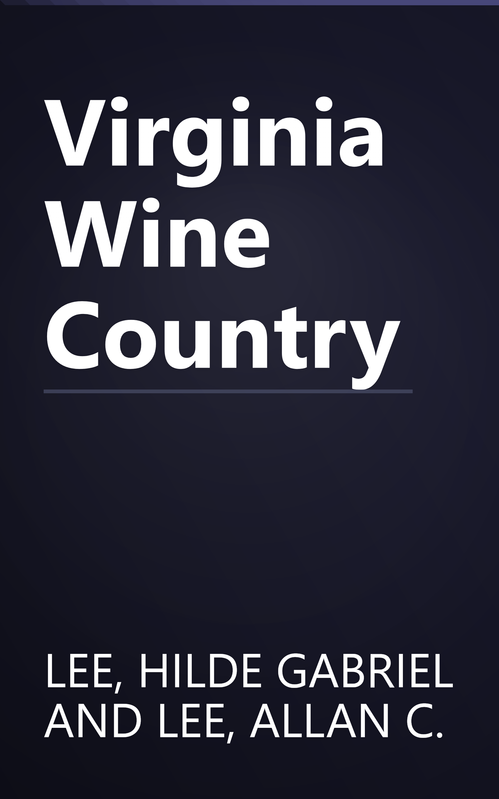 Virginia Wine Country book cover