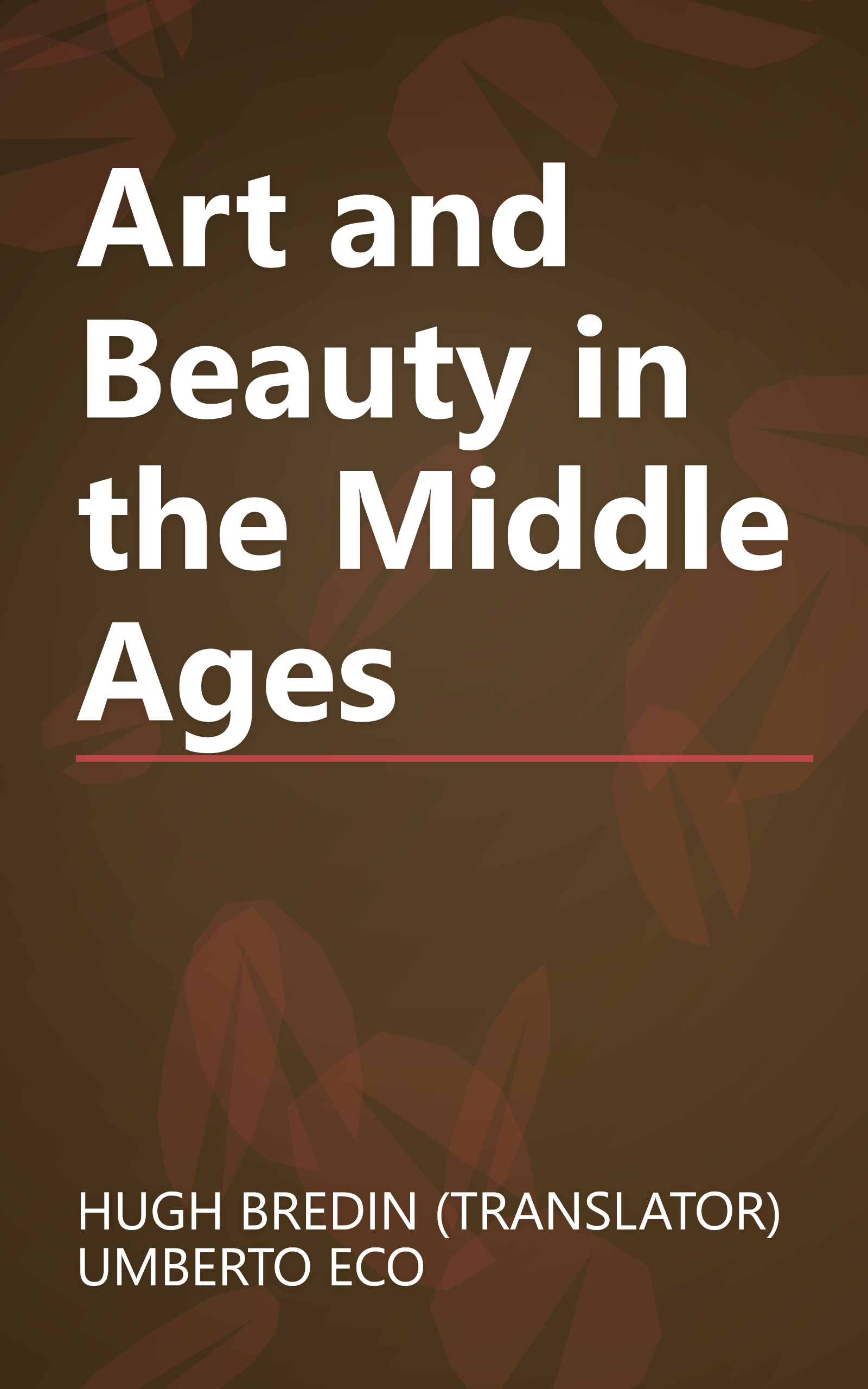 Art and Beauty in the Middle Ages book cover