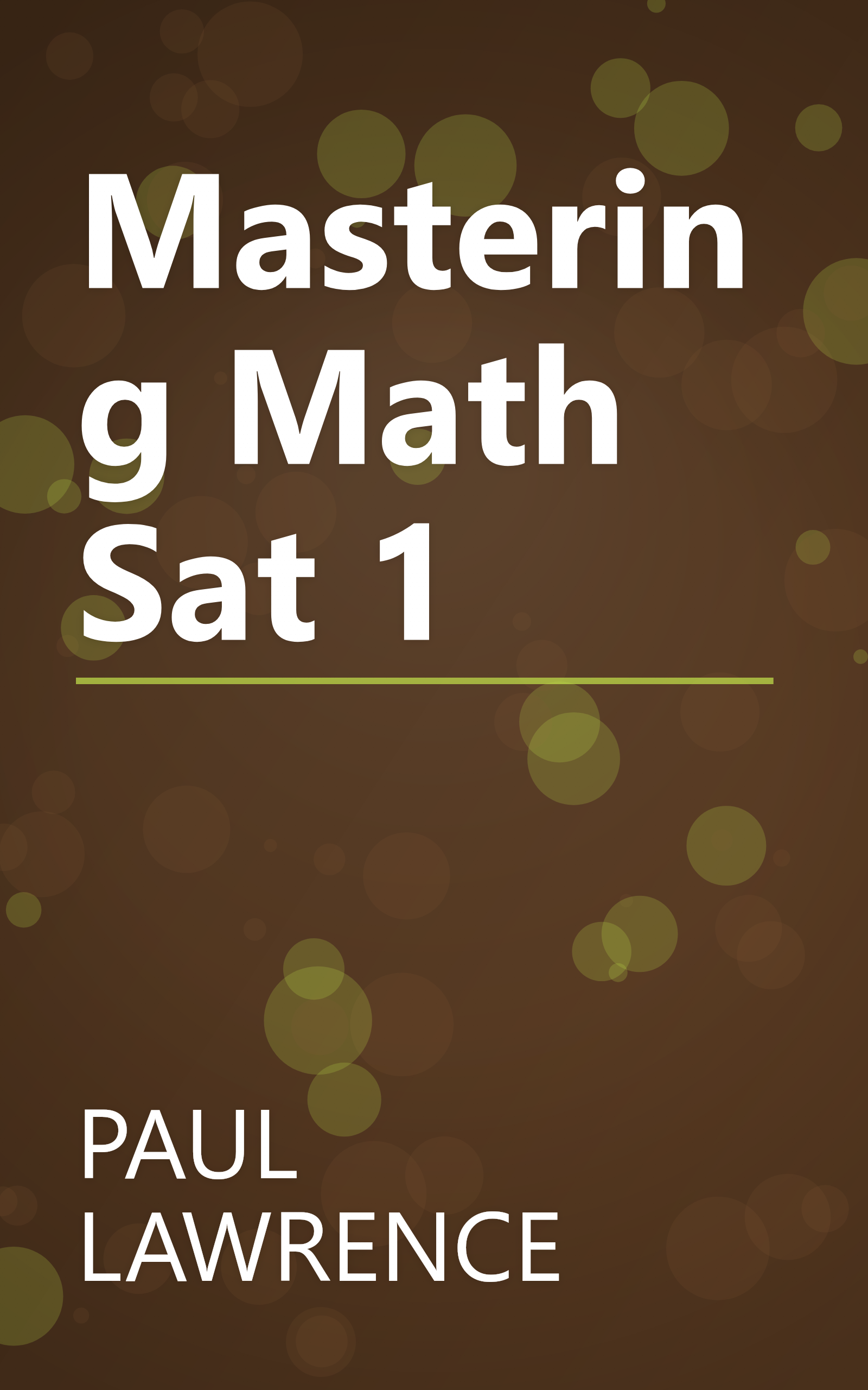 Mastering Math Sat 1 book cover
