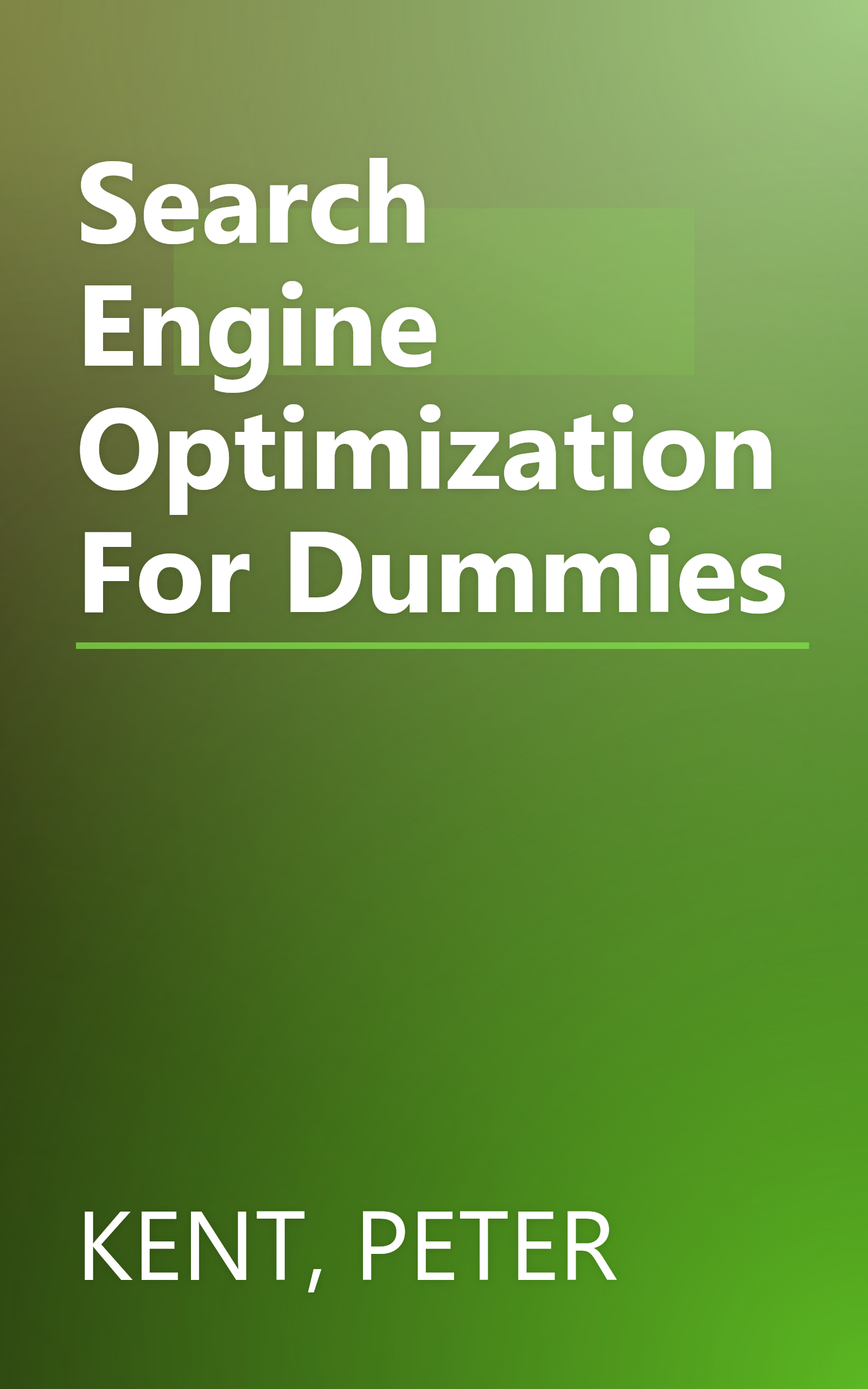 Search Engine Optimization For Dummies book cover