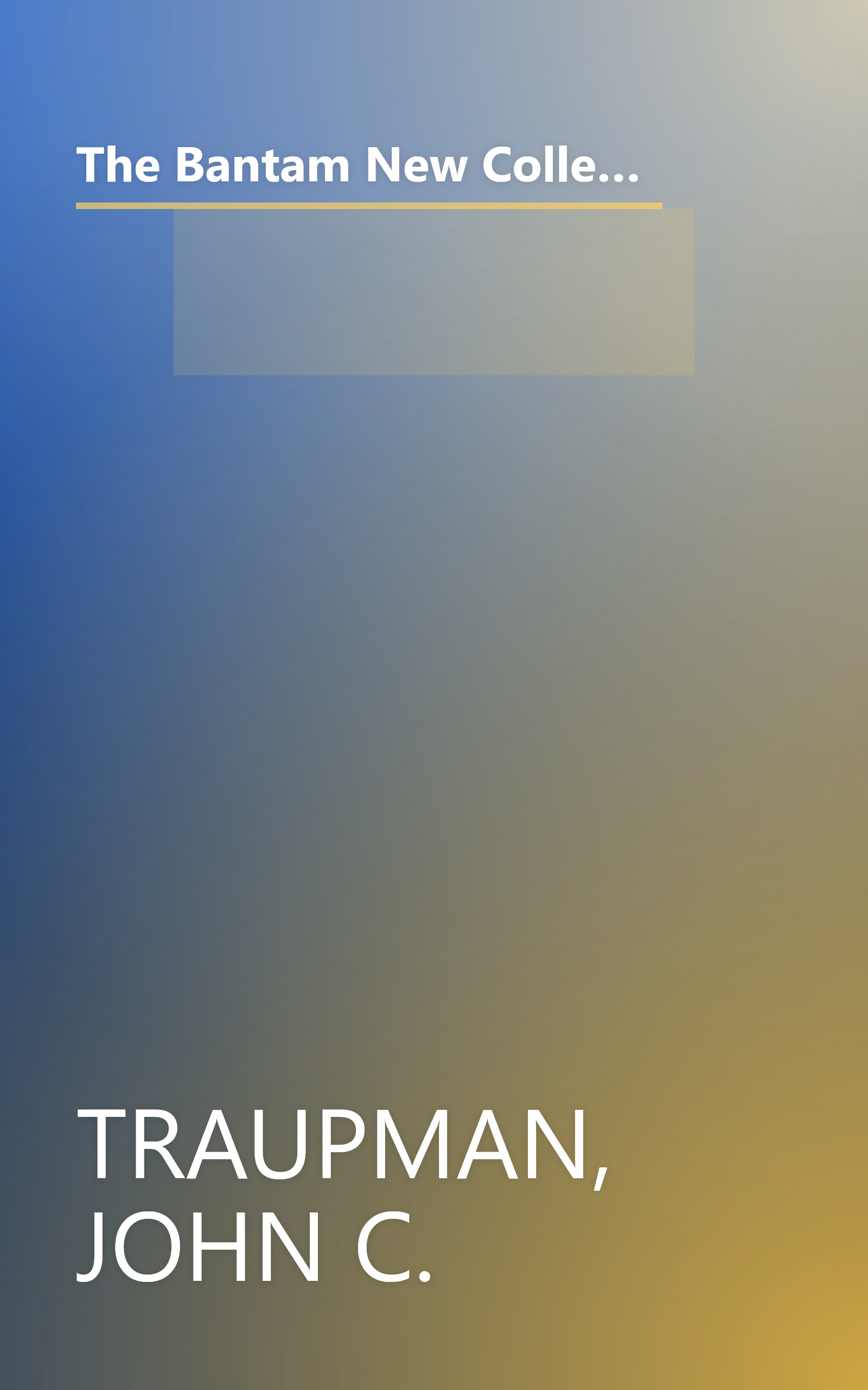 The Bantam New College German & English Dictionary (Bantam New College Dictionary Series) (English and German Edition) book cover