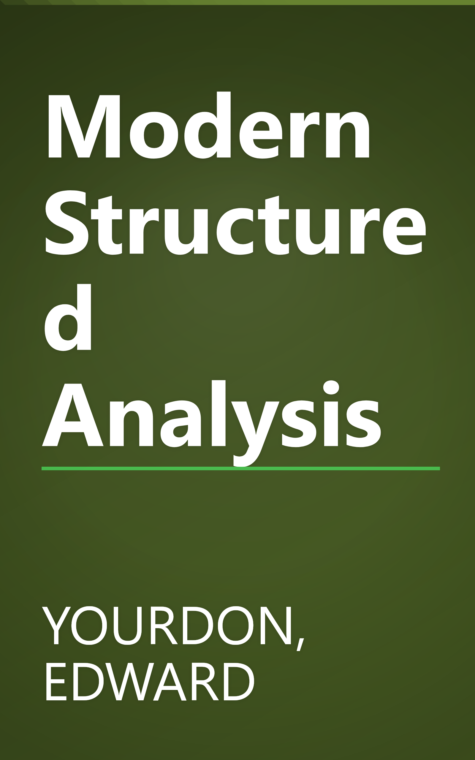 Modern Structured Analysis book cover