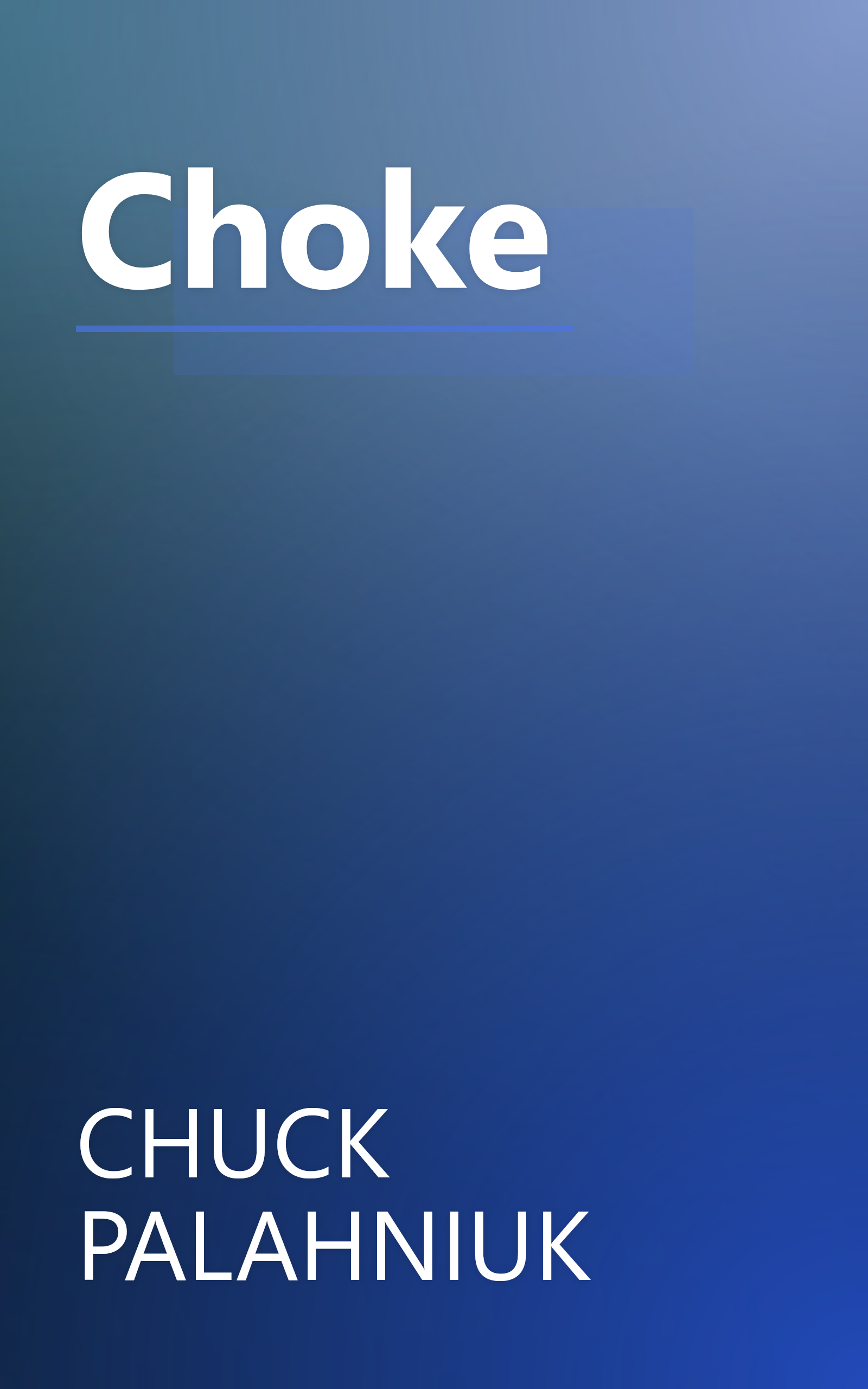 Choke book cover