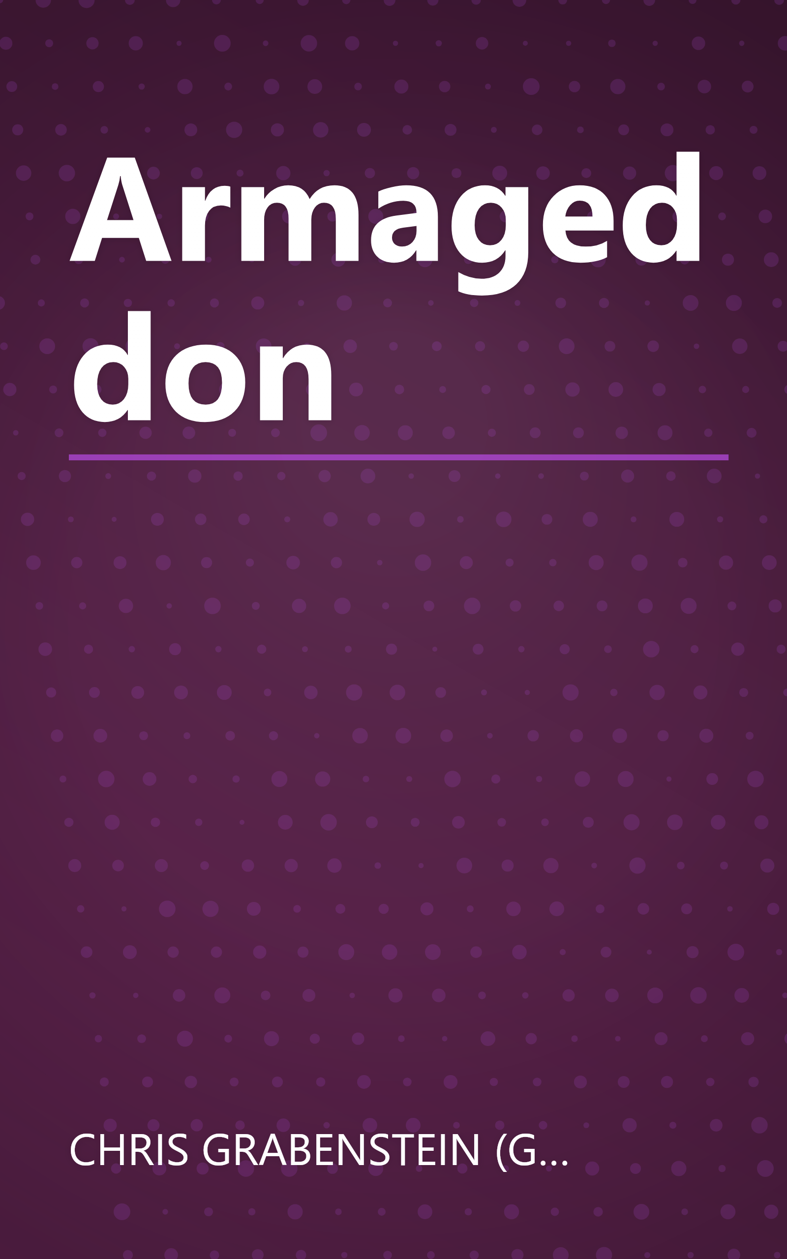 Armageddon book cover