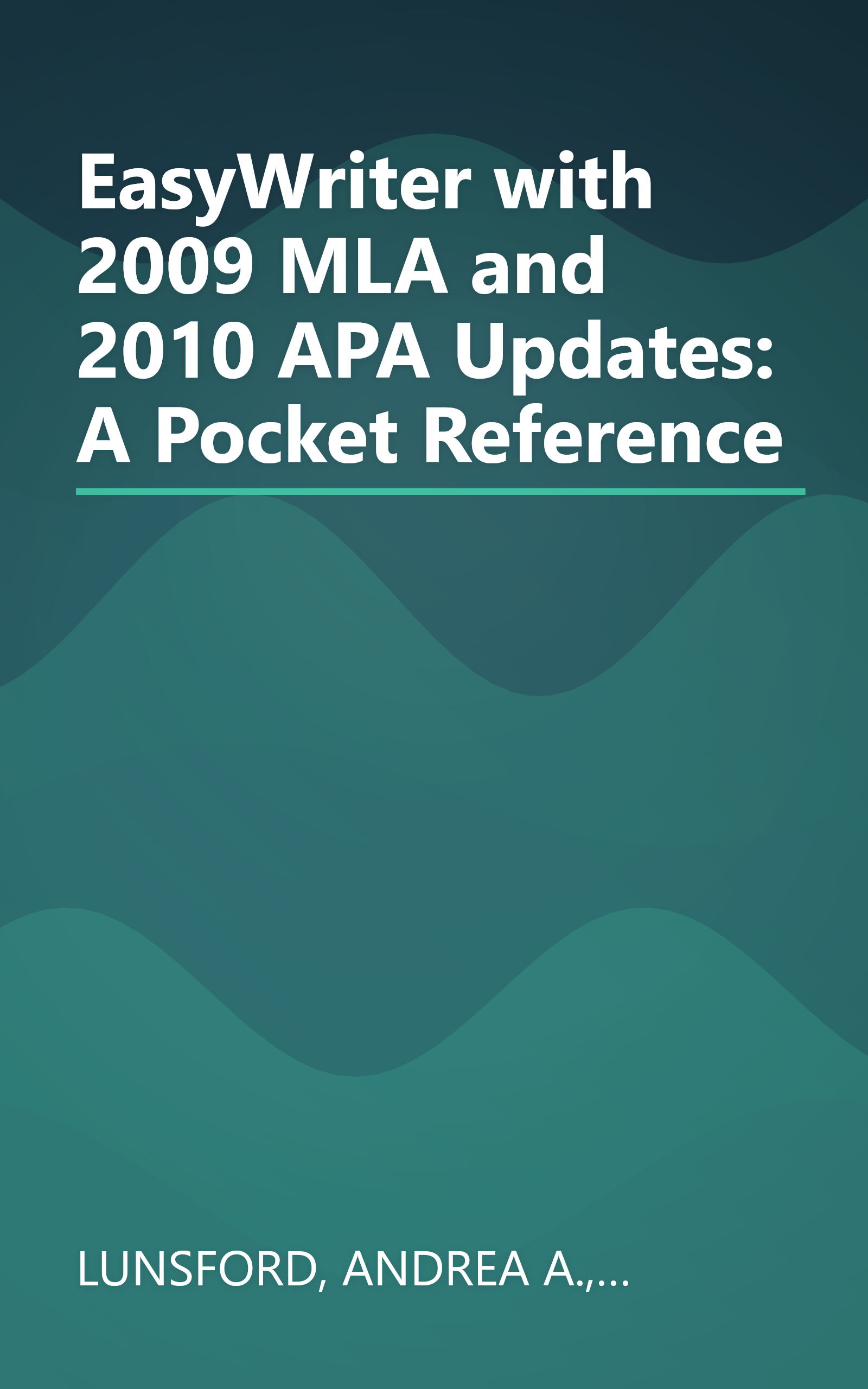 EasyWriter with 2009 MLA and 2010 APA Updates: A Pocket Reference book cover