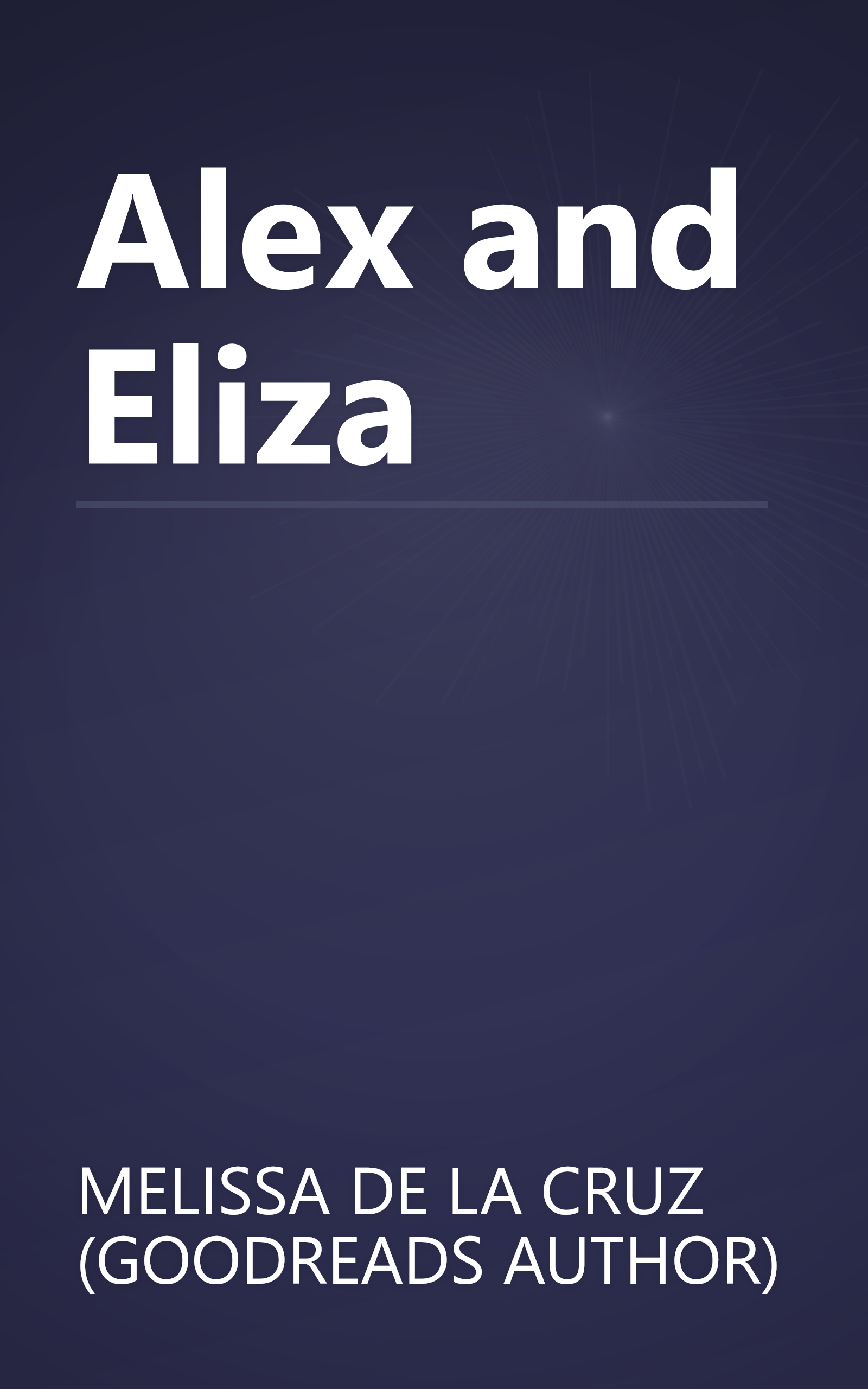 Alex and Eliza book cover
