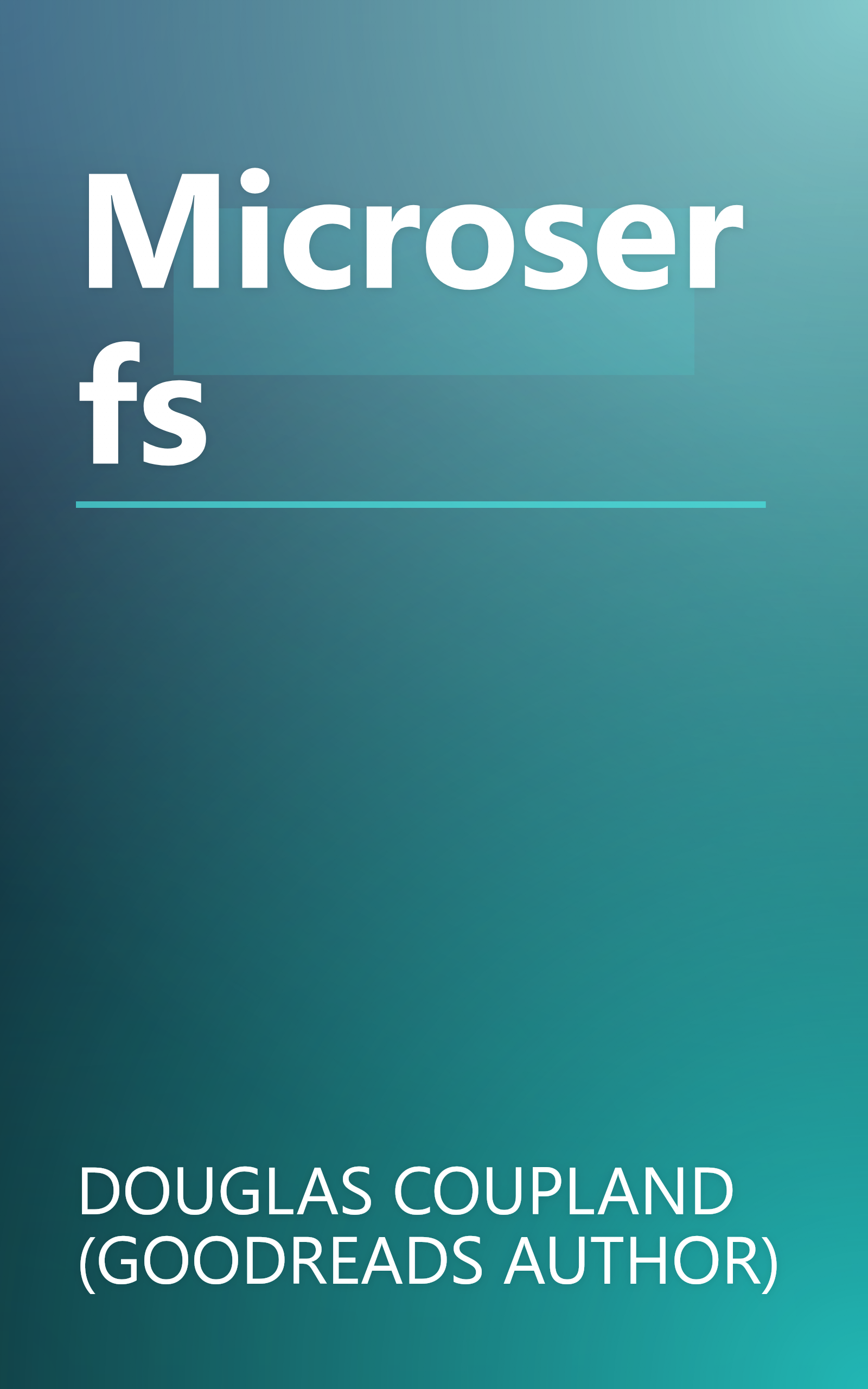 Microserfs book cover