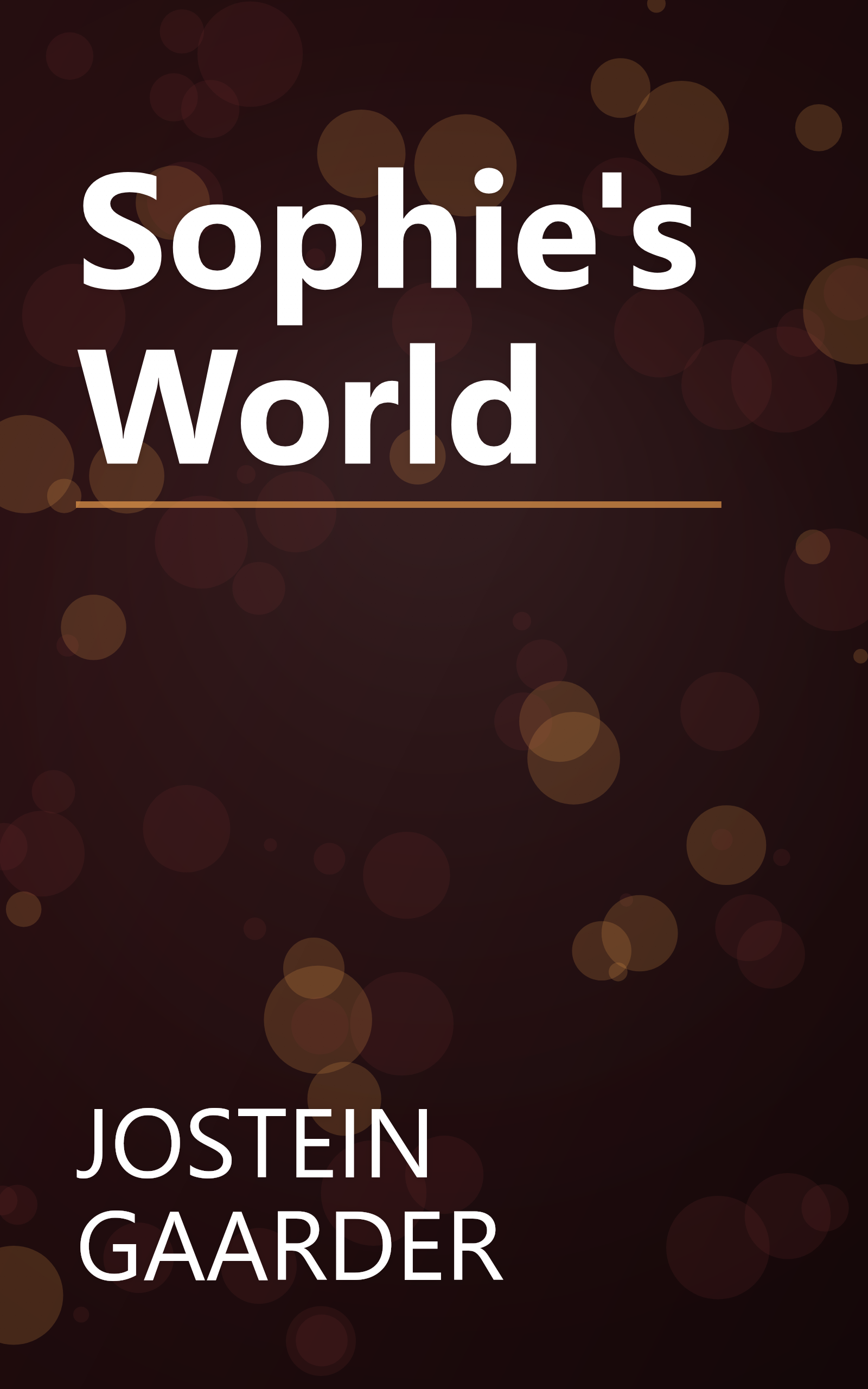 Sophie's World book cover